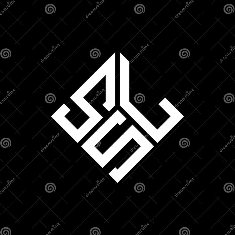 SLS Letter Logo Design on Black Background. SLS Creative Initials ...