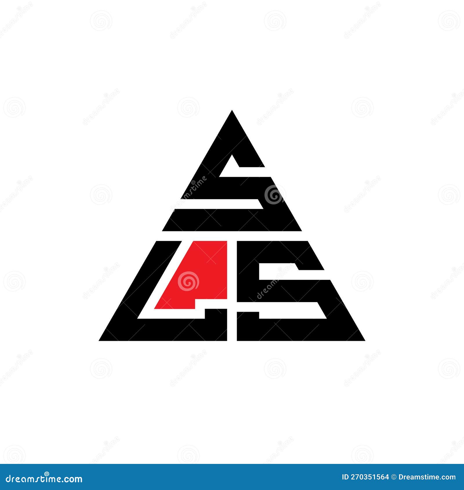 SLS Triangle Letter Logo Design with Triangle Shape. SLS Triangle Logo ...