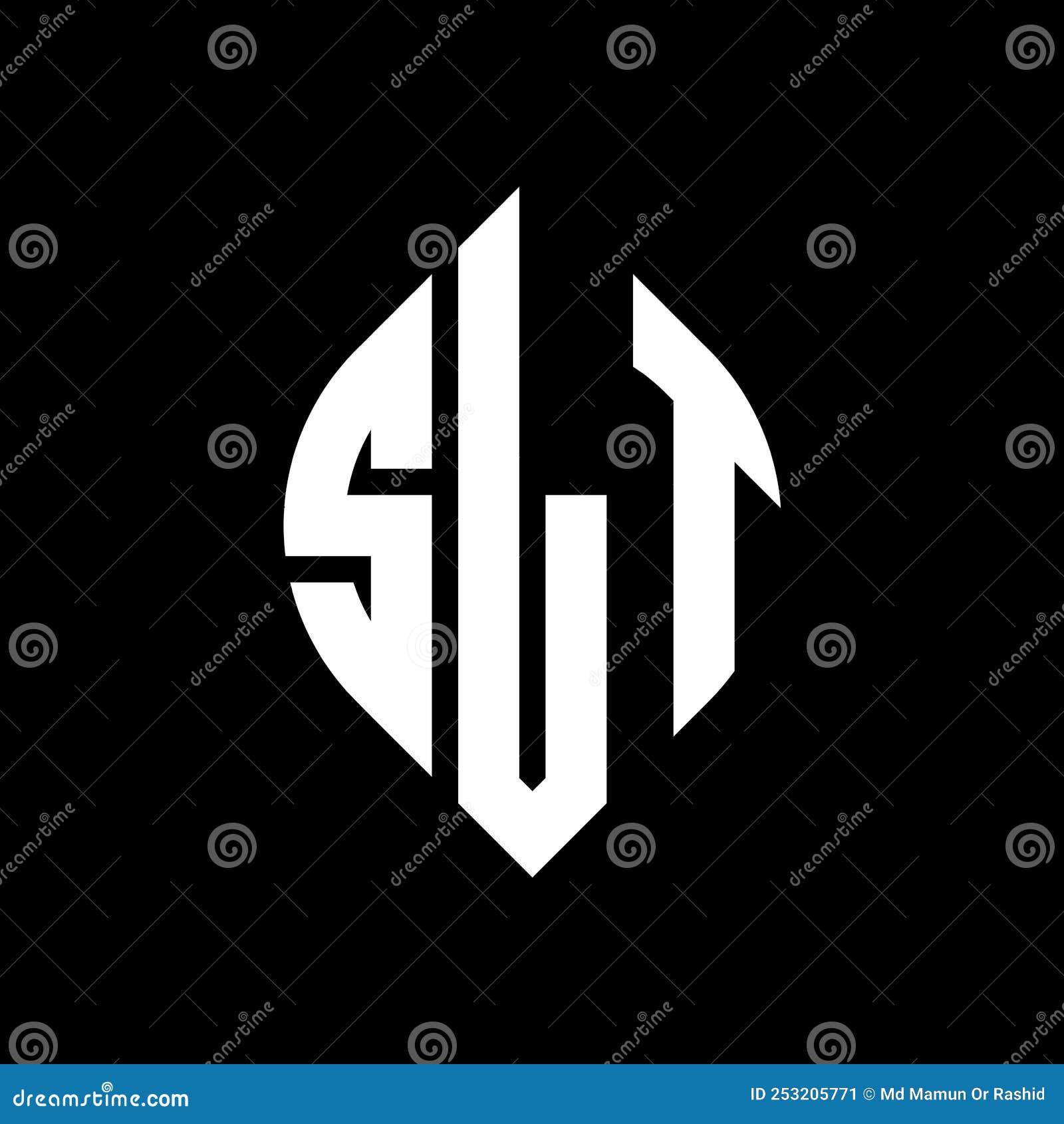 SLT Circle Letter Logo Design with Circle and Ellipse Shape. SLT ...