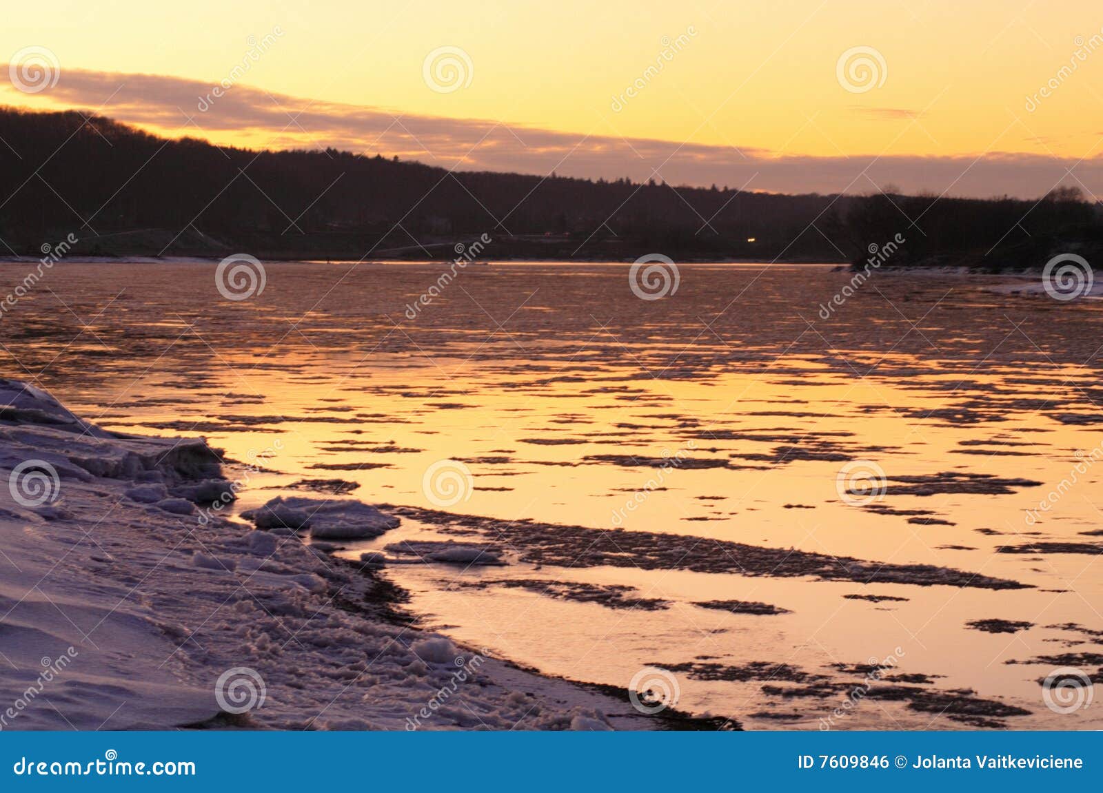 Sludge in Neris river stock photo. Image of cold, water - 7609846