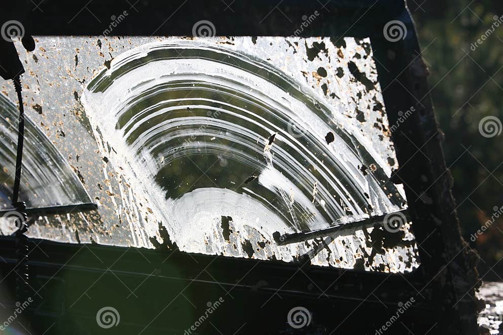 Sludged windshield stock photo. Image of automobile, muddy - 7527362