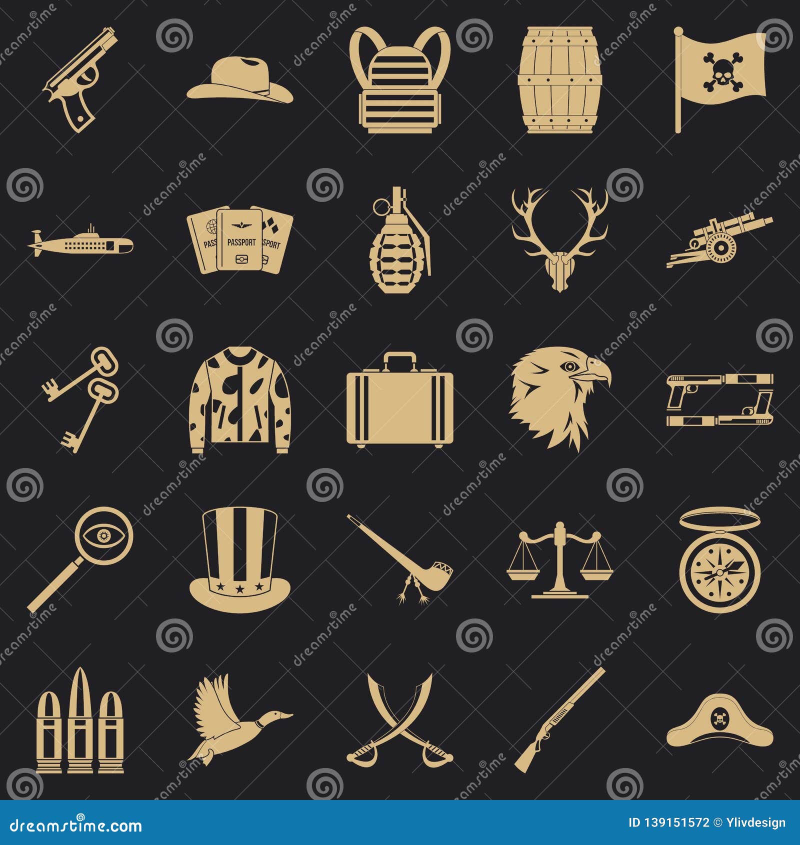Slug Icons Set, Simple Style Stock Vector - Illustration of element ...