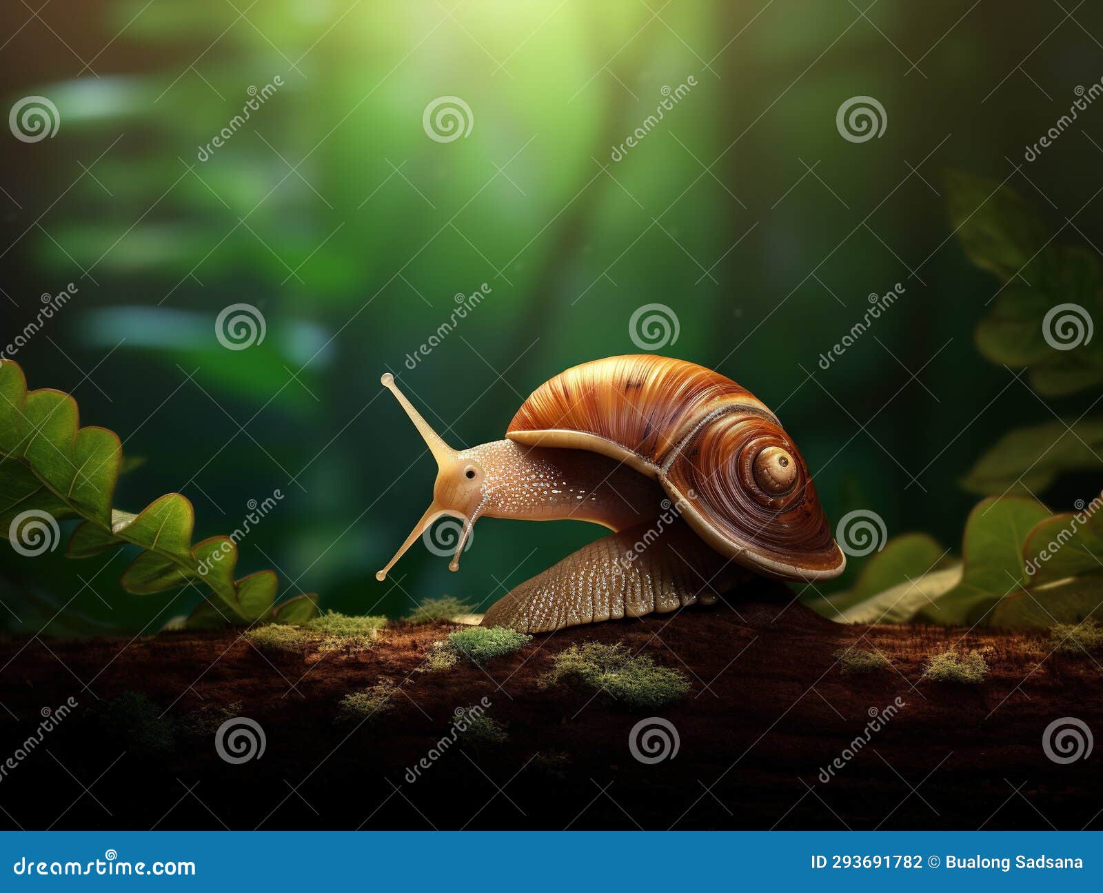 Ai Generated Illustration Wildlife Concept of Slug Stock Illustration ...