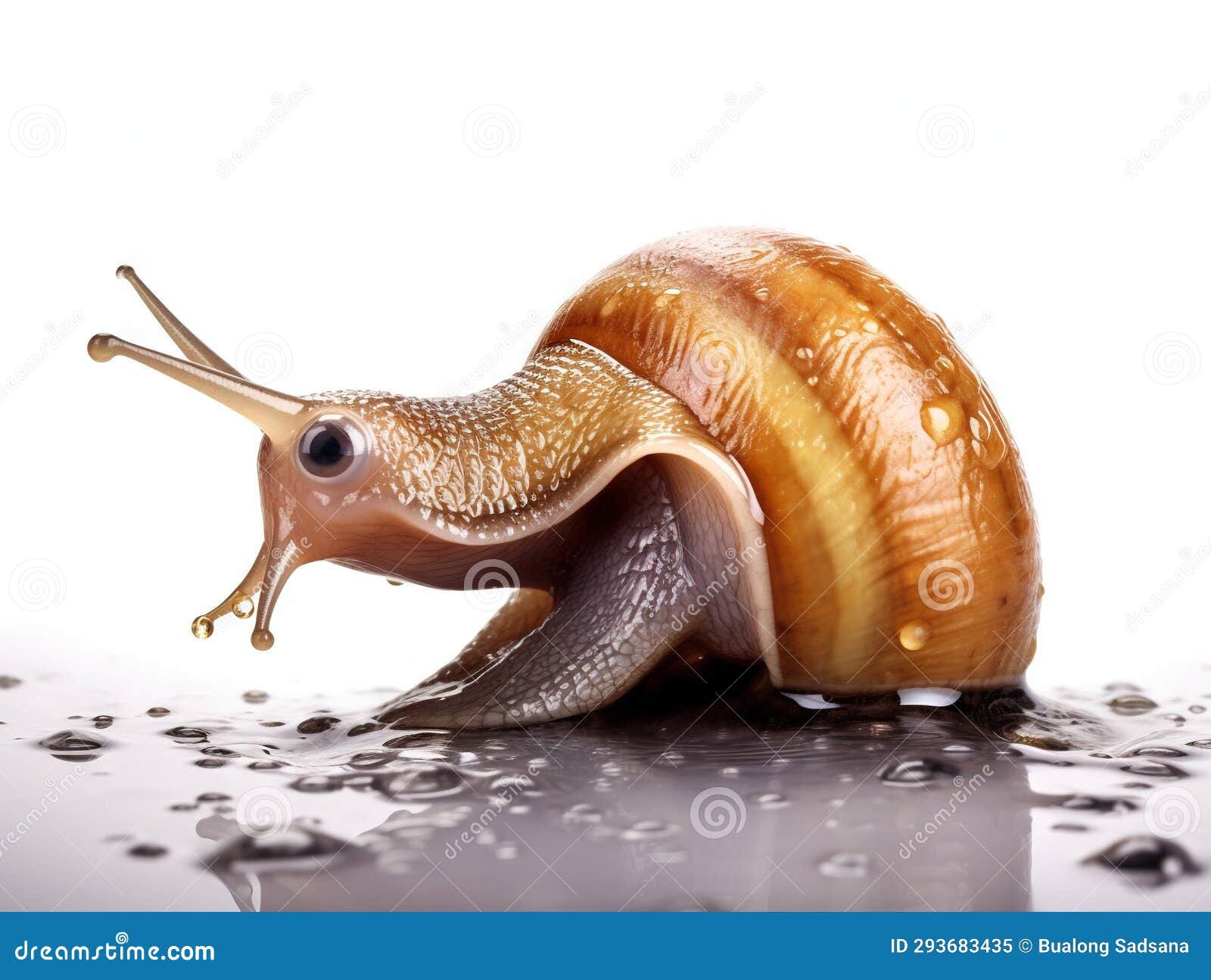 Slug stock illustration. Illustration of animal, motion - 293683435
