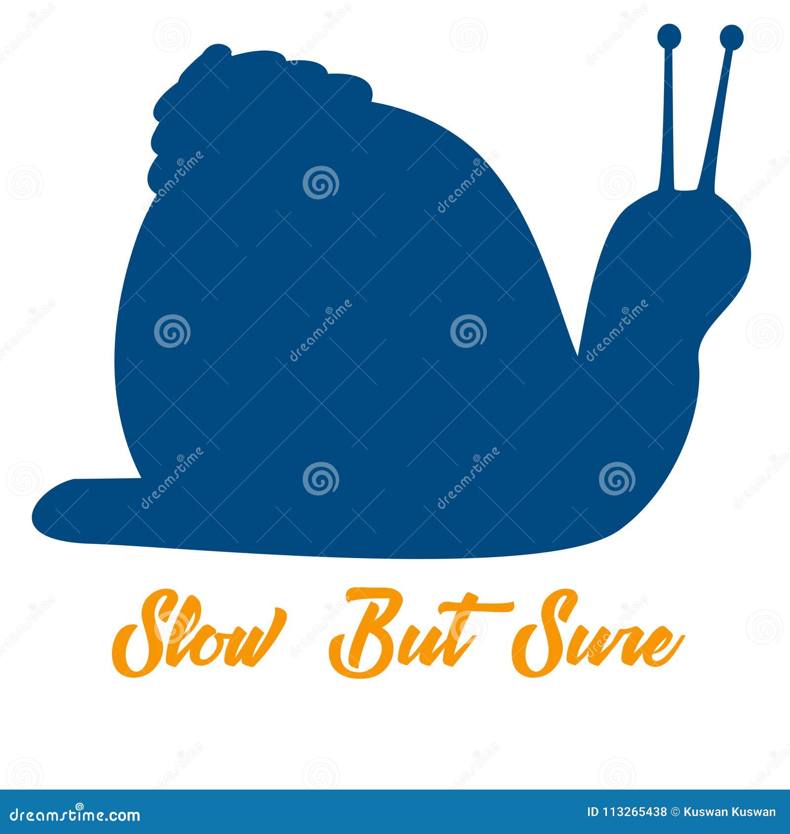 Slow but Sure - Snail Logo stock illustration. Illustration of grafic ...
