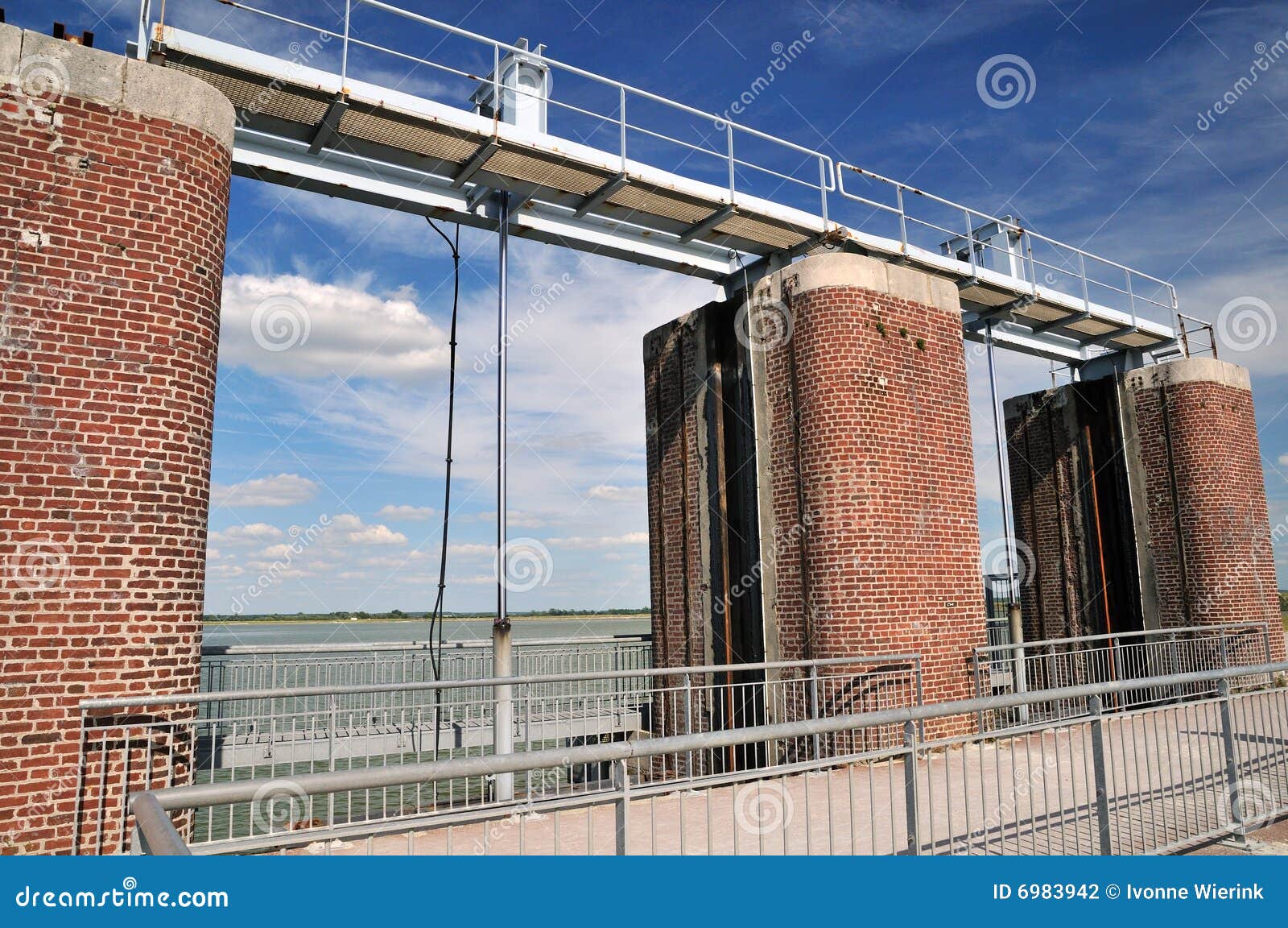 Sluice stock photo. Image of bricks, landscape, water - 6983942
