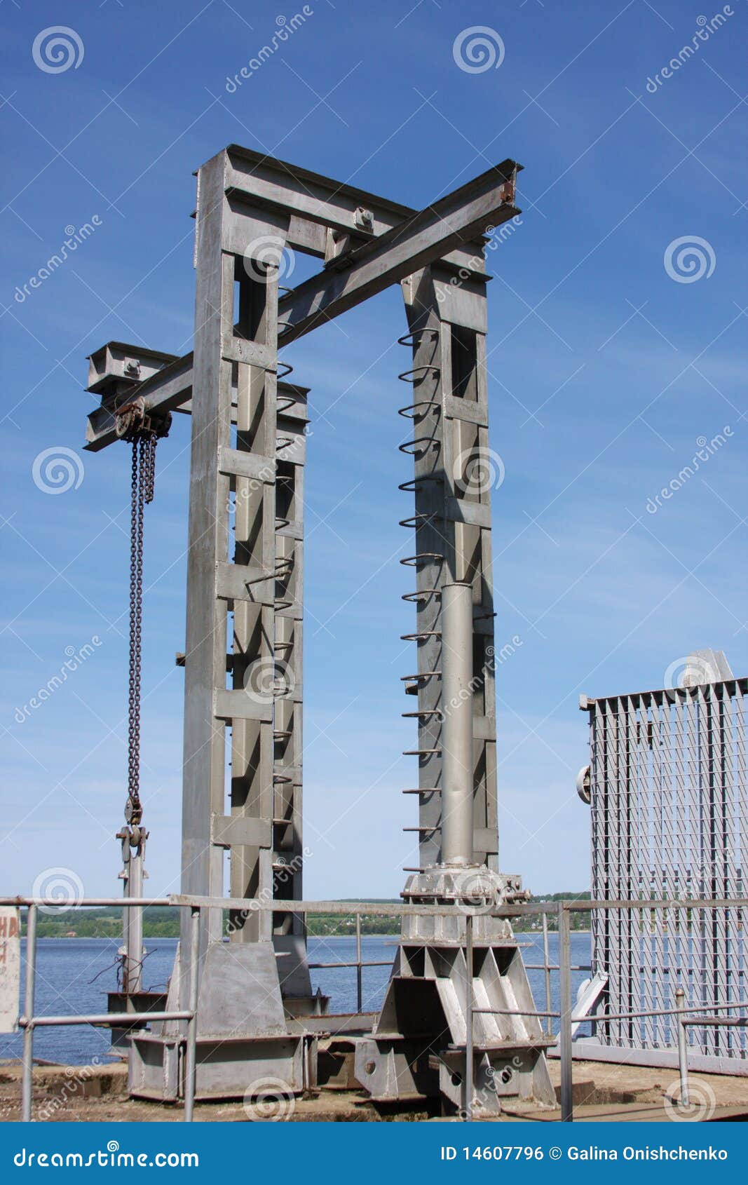 Sluice construction stock photo. Image of clouds, construction - 14607796