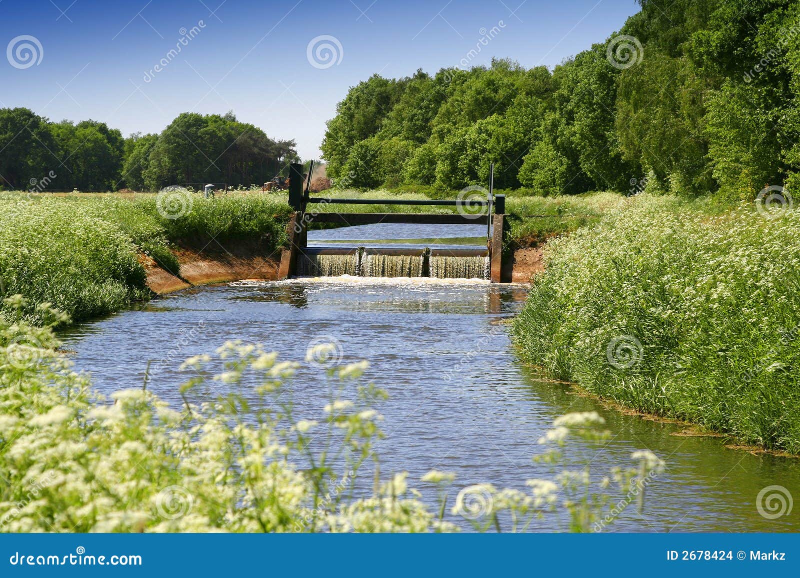 Sluice with stream stock photo. Image of markz, rill, sluice - 2678424