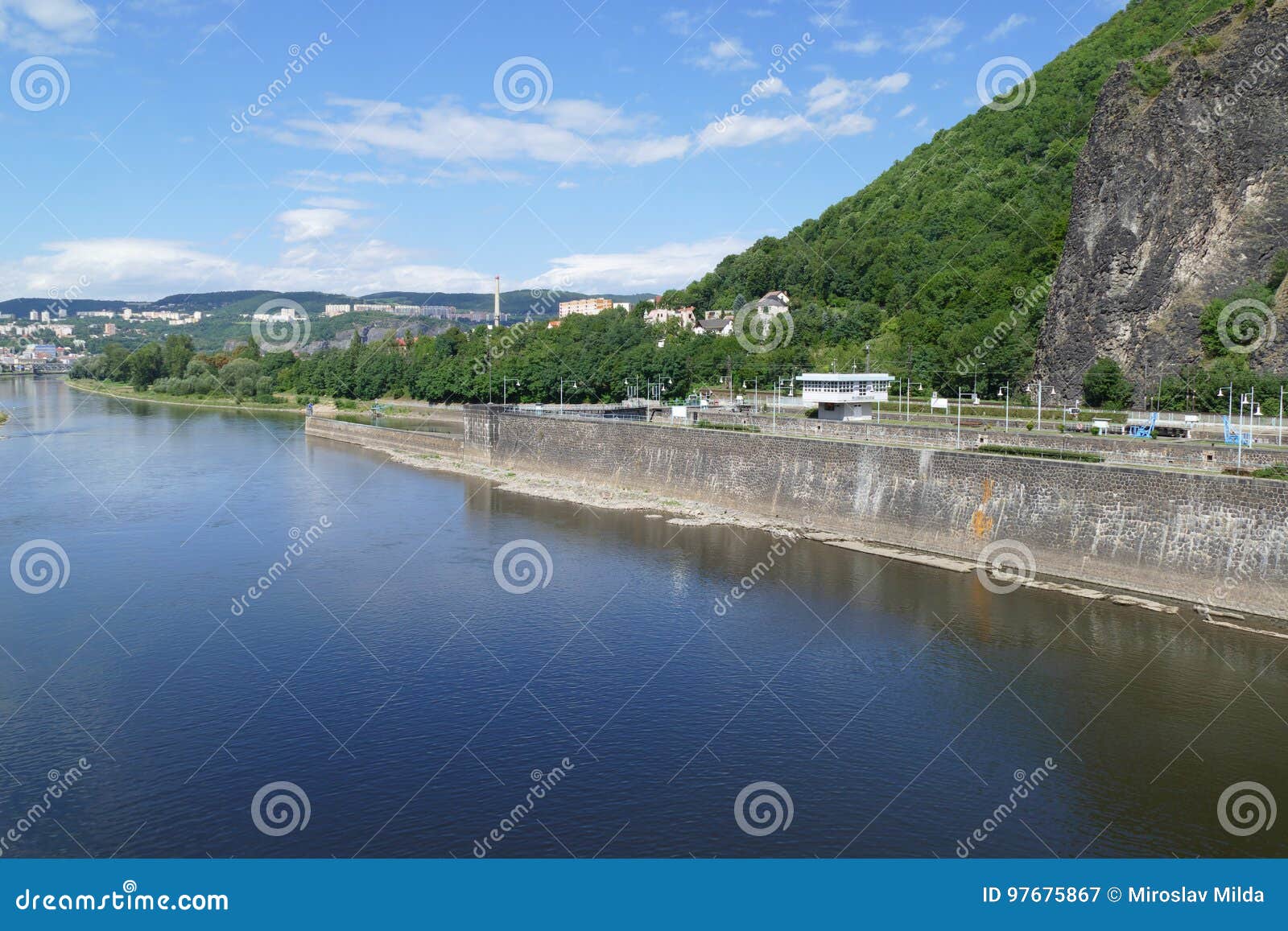 Sluice Strekov stock image. Image of landmark, technology - 97675867