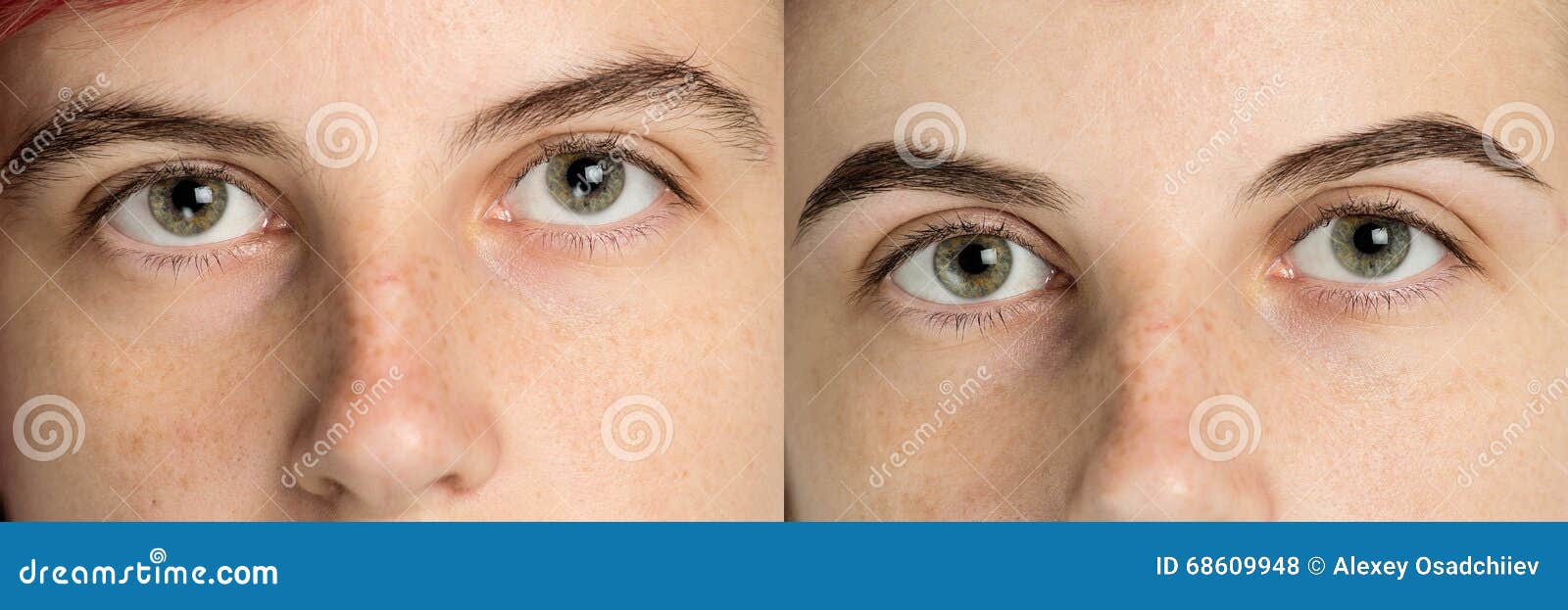 Sluit omhoog twee ogen stock foto. Image of ontwikkeling - 68609948