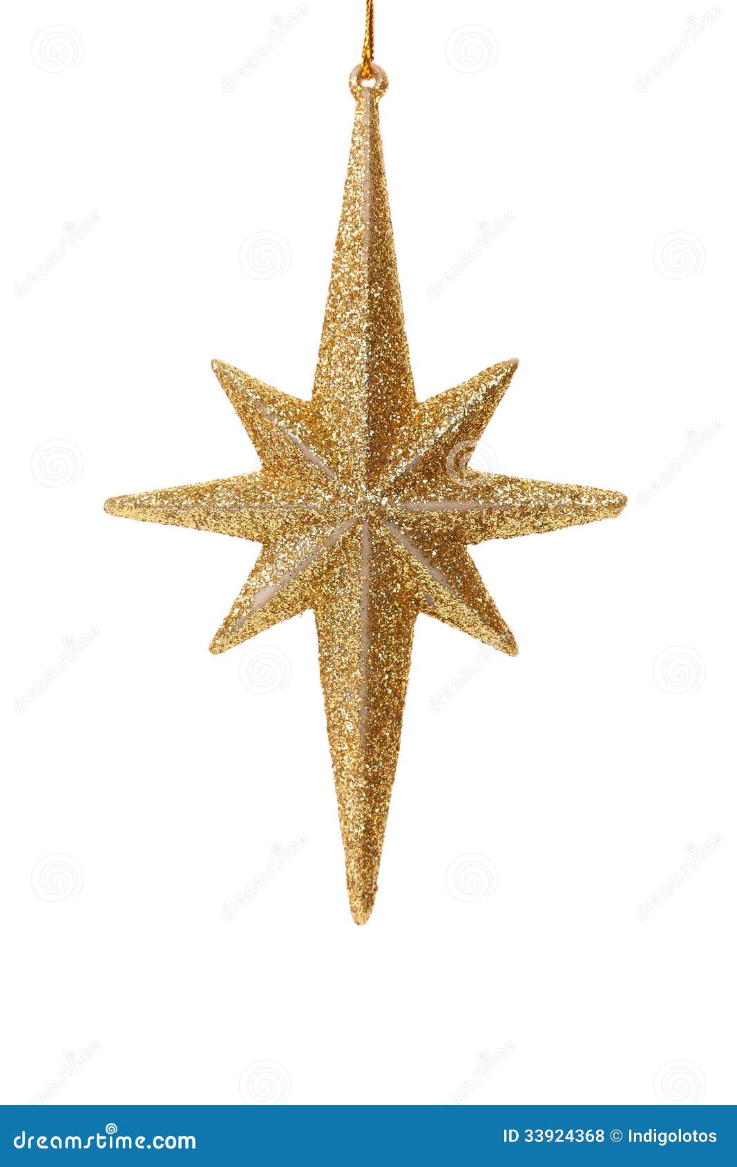 Sluit Omhoog Van Gouden Schitteren Ster Stock Foto - Image of seizoen ...