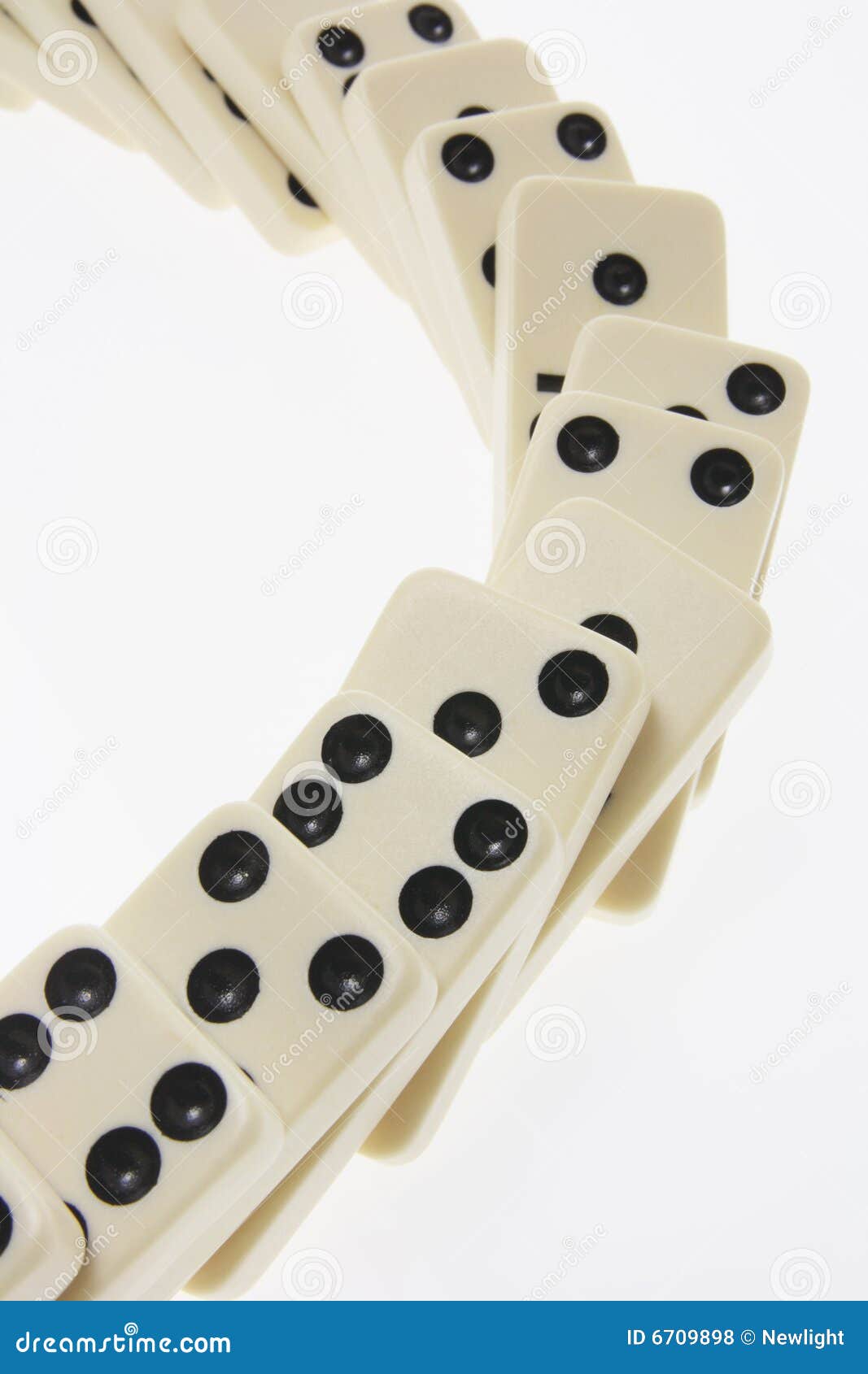 Sluit Omhoog Van Rij Van Domino's Stock Foto - Image of leven ...