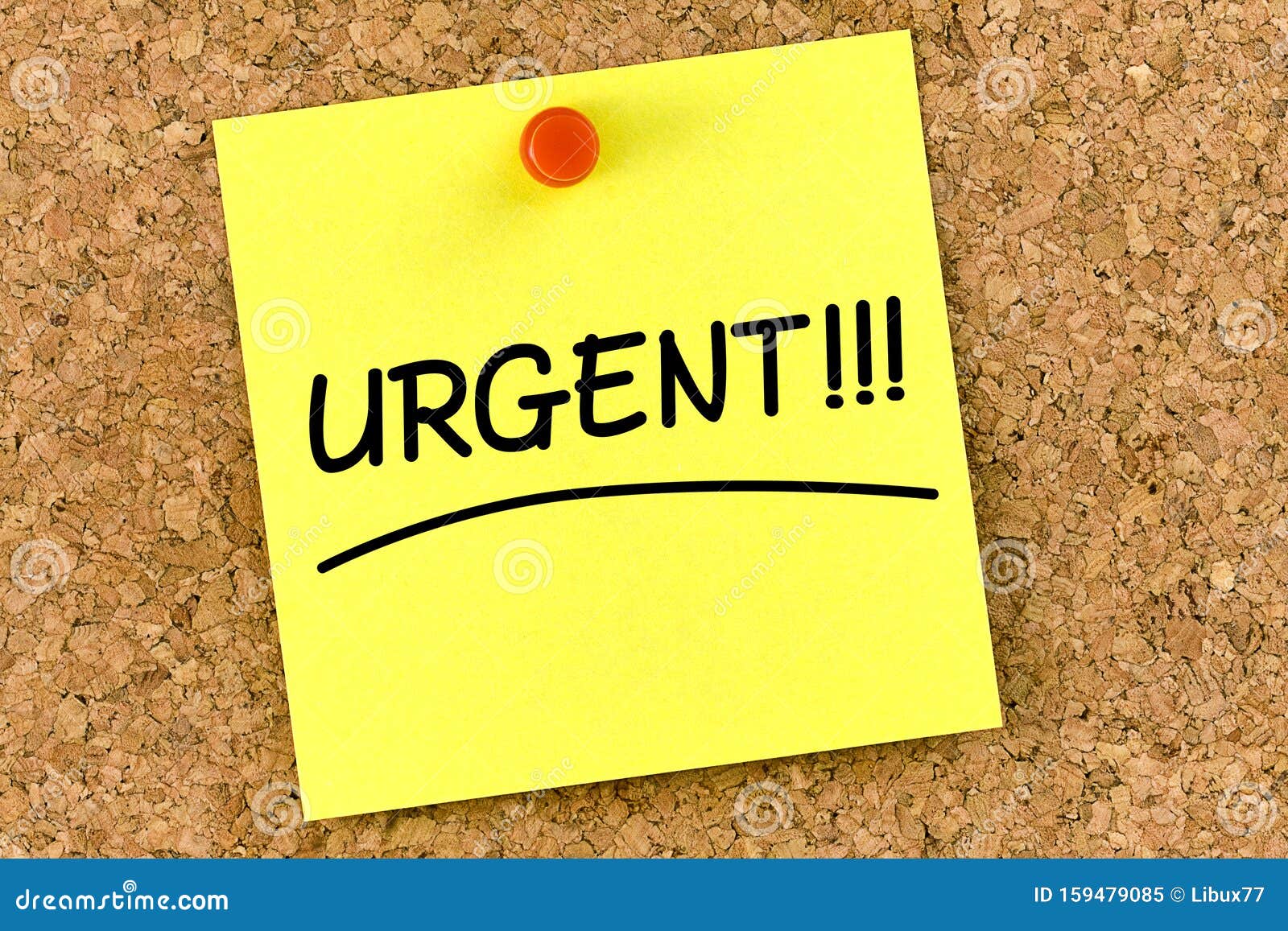 Sluiting Van Het Artikel Op Het Karton Met Een Dringend Bericht Erop ...