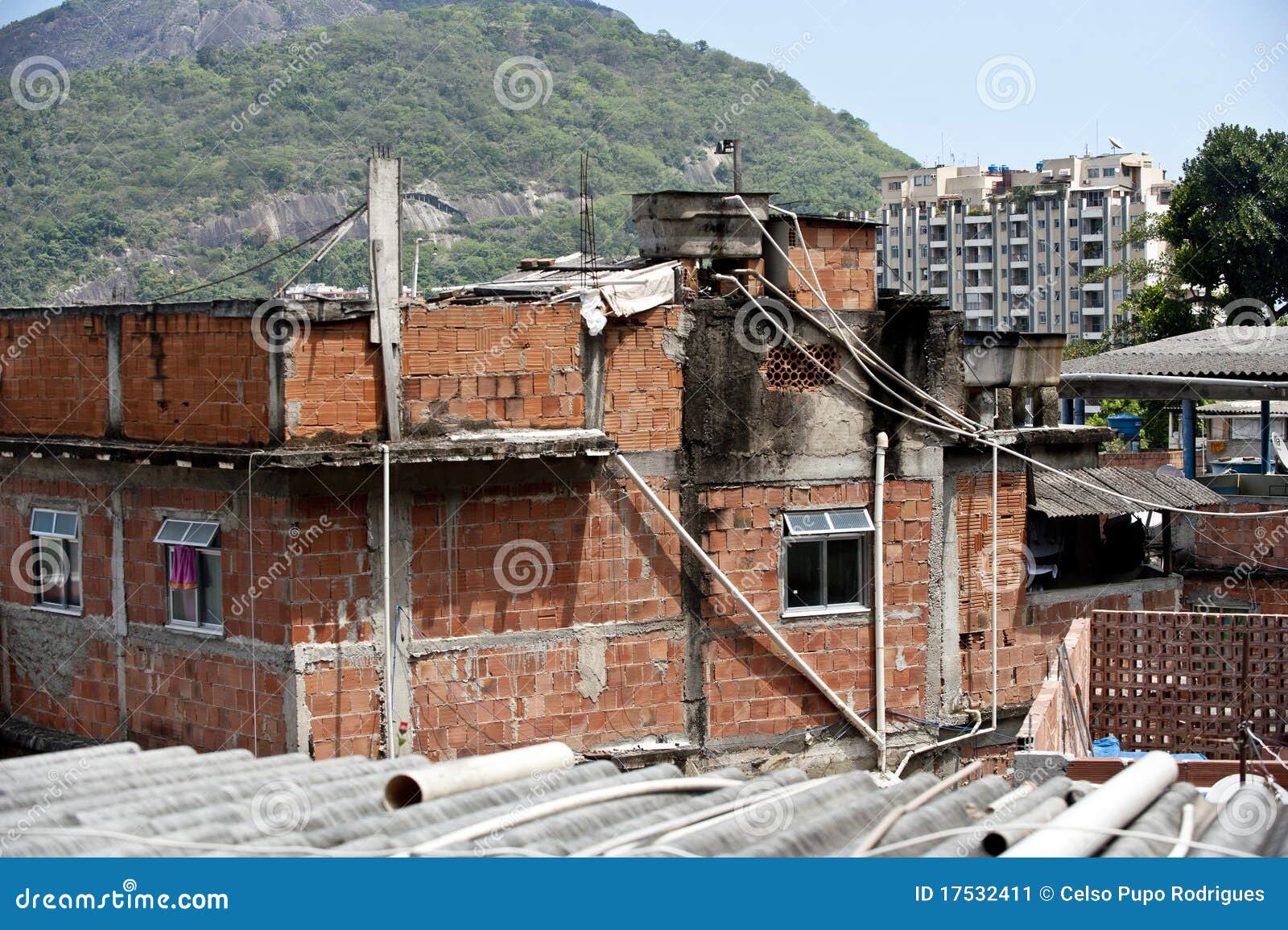 Slum stock image. Image of countries, america, mountain - 17532411