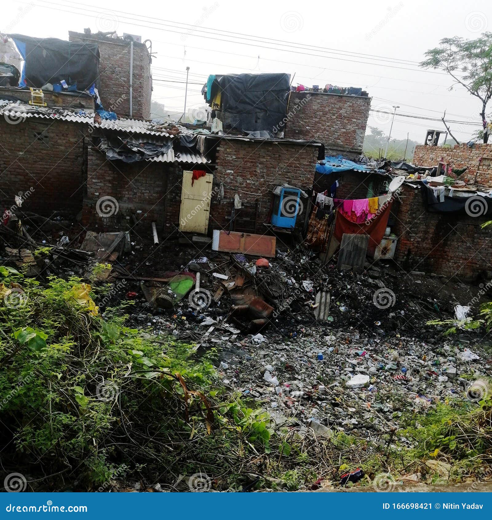 Slum Area in Delhi Poor People& X27;s Stock Image - Image of slum, area ...