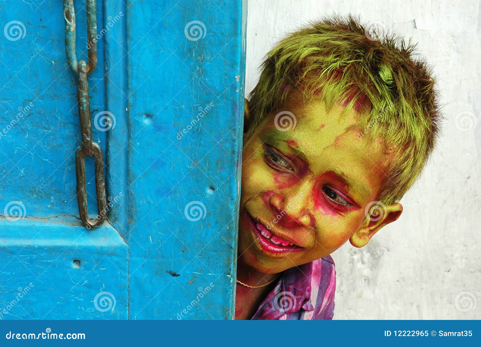 A Slum Boy during Holi Festival Editorial Image - Image of asia, hindu ...