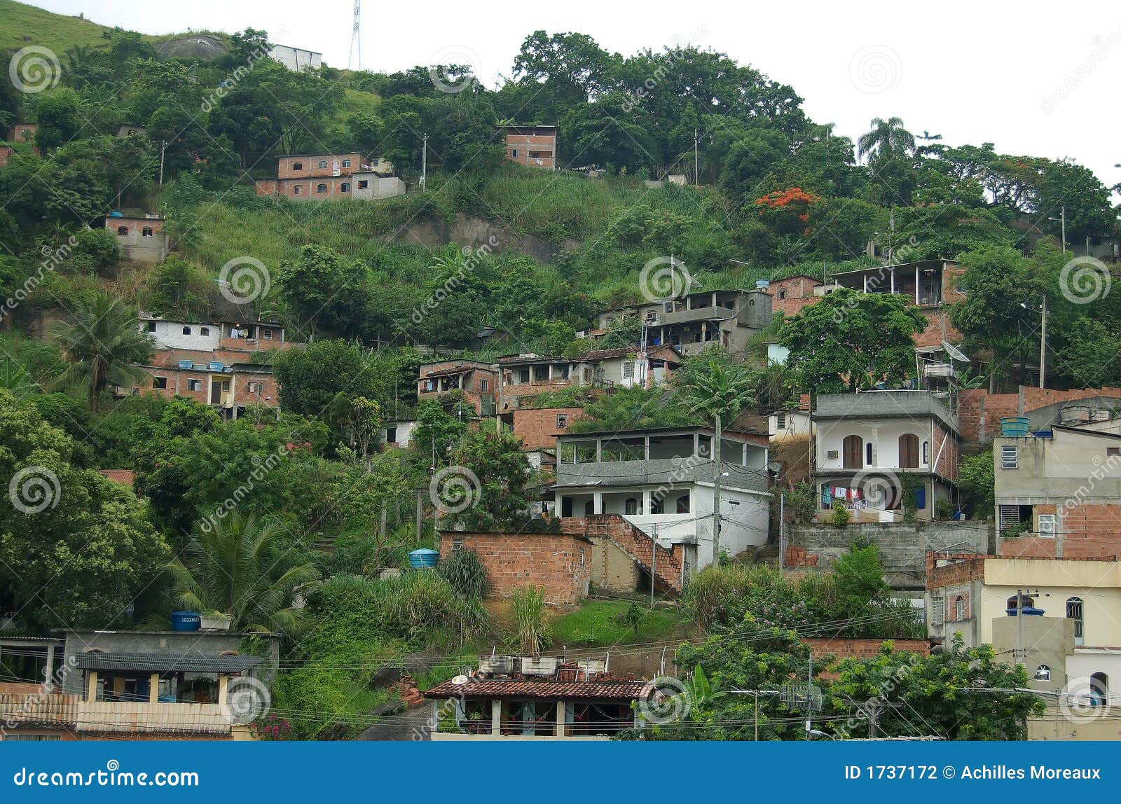 Slum (Favella) stock photo. Image of janeiro, favella - 1737172