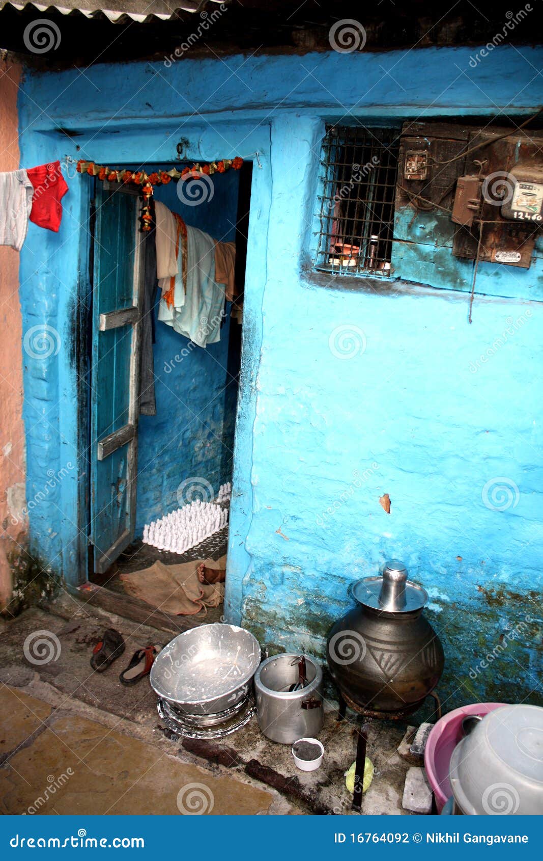 Slum House Entrance stock photo. Image of entrance, slum - 16764092