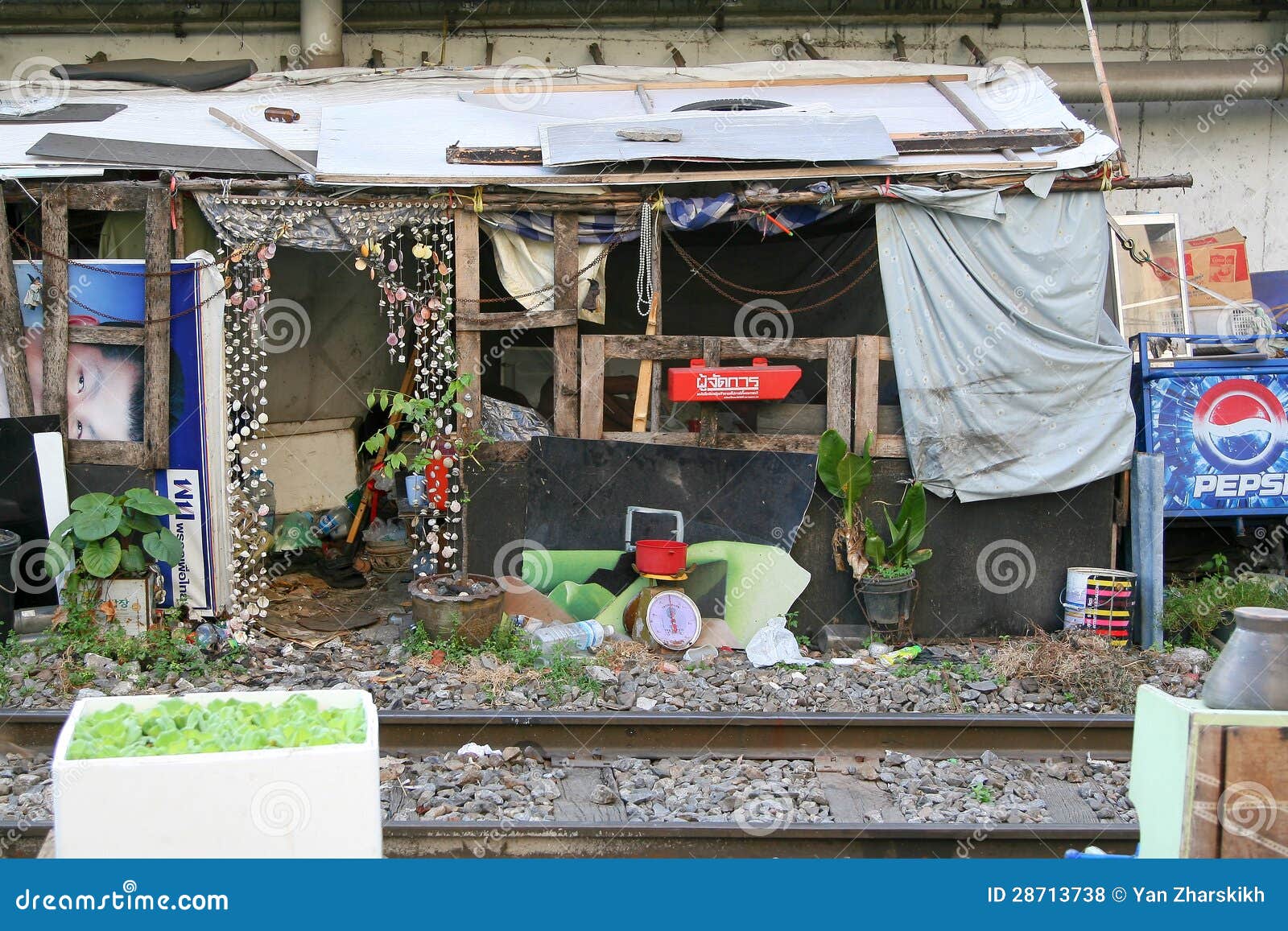Slum House Under the Bridge Editorial Stock Photo - Image of east ...