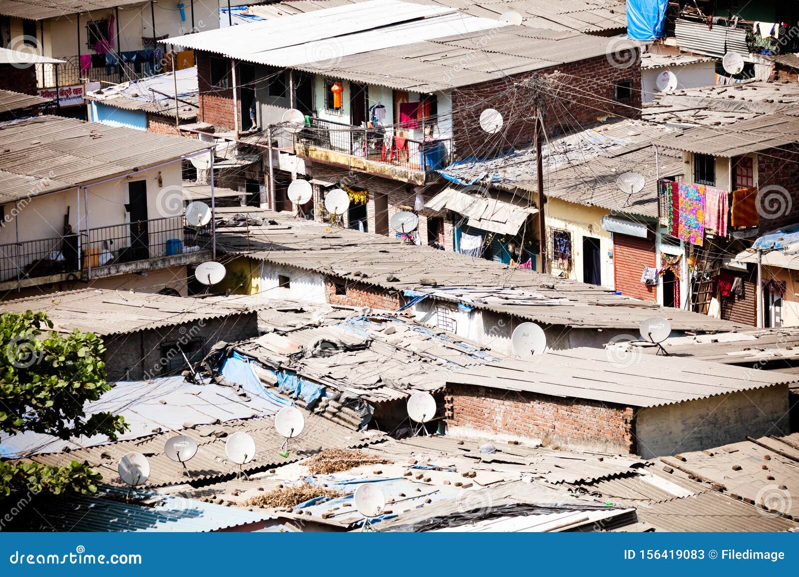 Sunset In A Slum Village In South Africa Editorial Photo ...