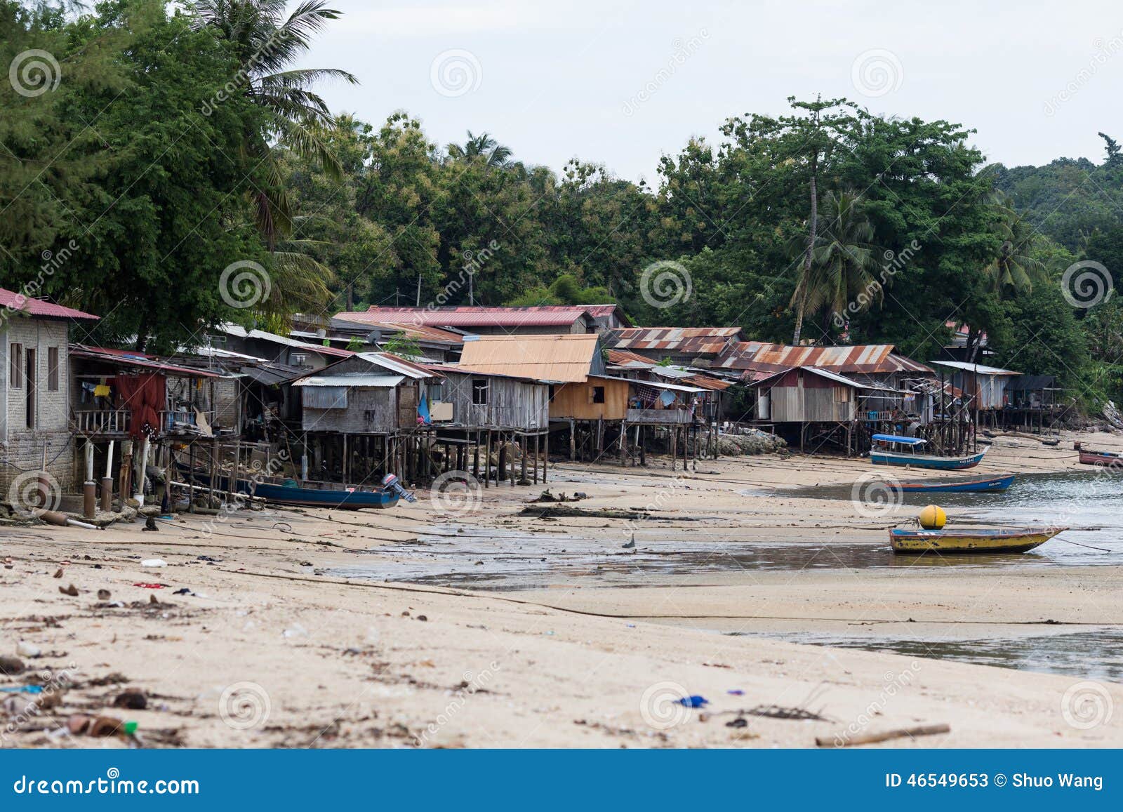 Coastal Slums Of Tawau Stock Photography | CartoonDealer.com #9562928