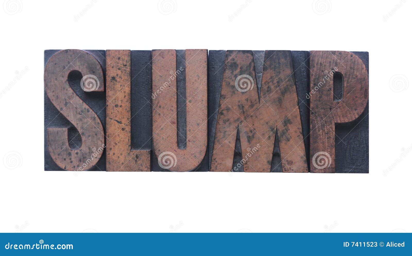 Slump stock image. Image of stained, letterpress, fall - 7411523