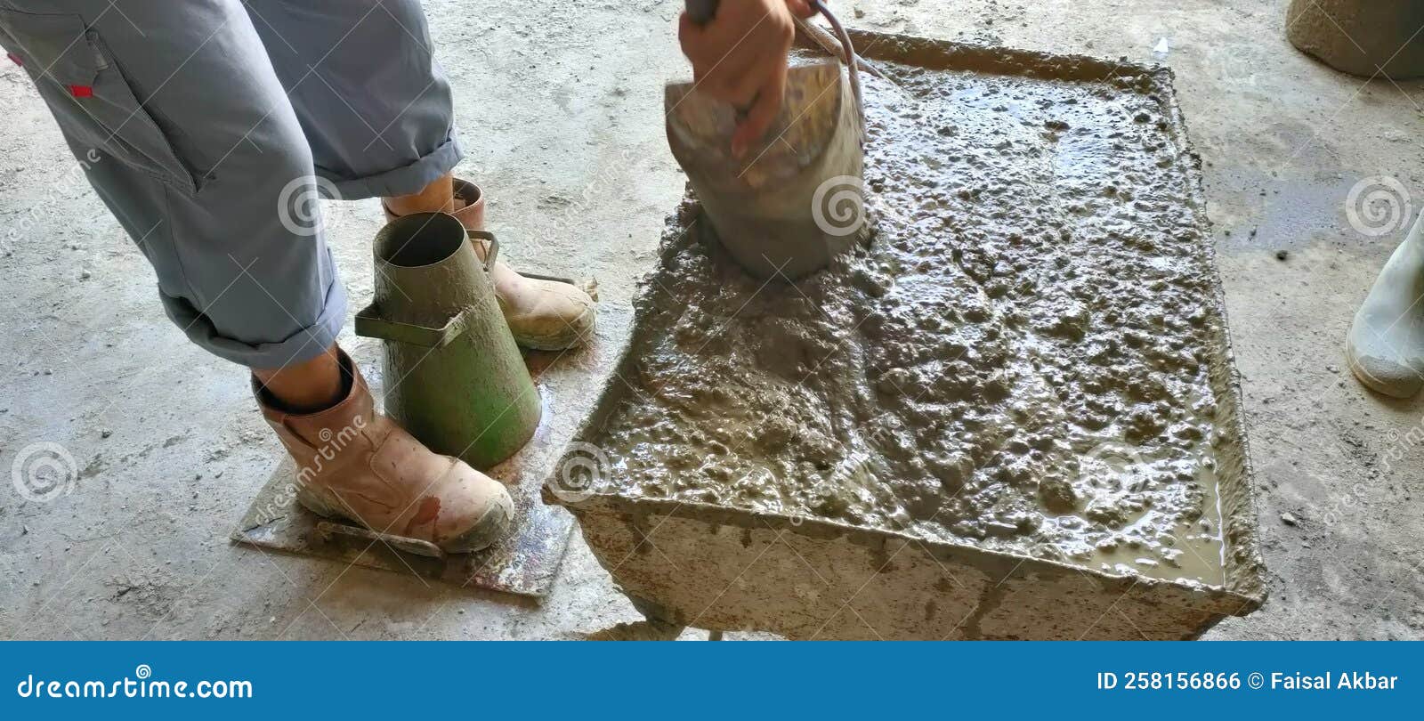 Slump Concrete Mixed for Building Stock Photo - Image of repair ...