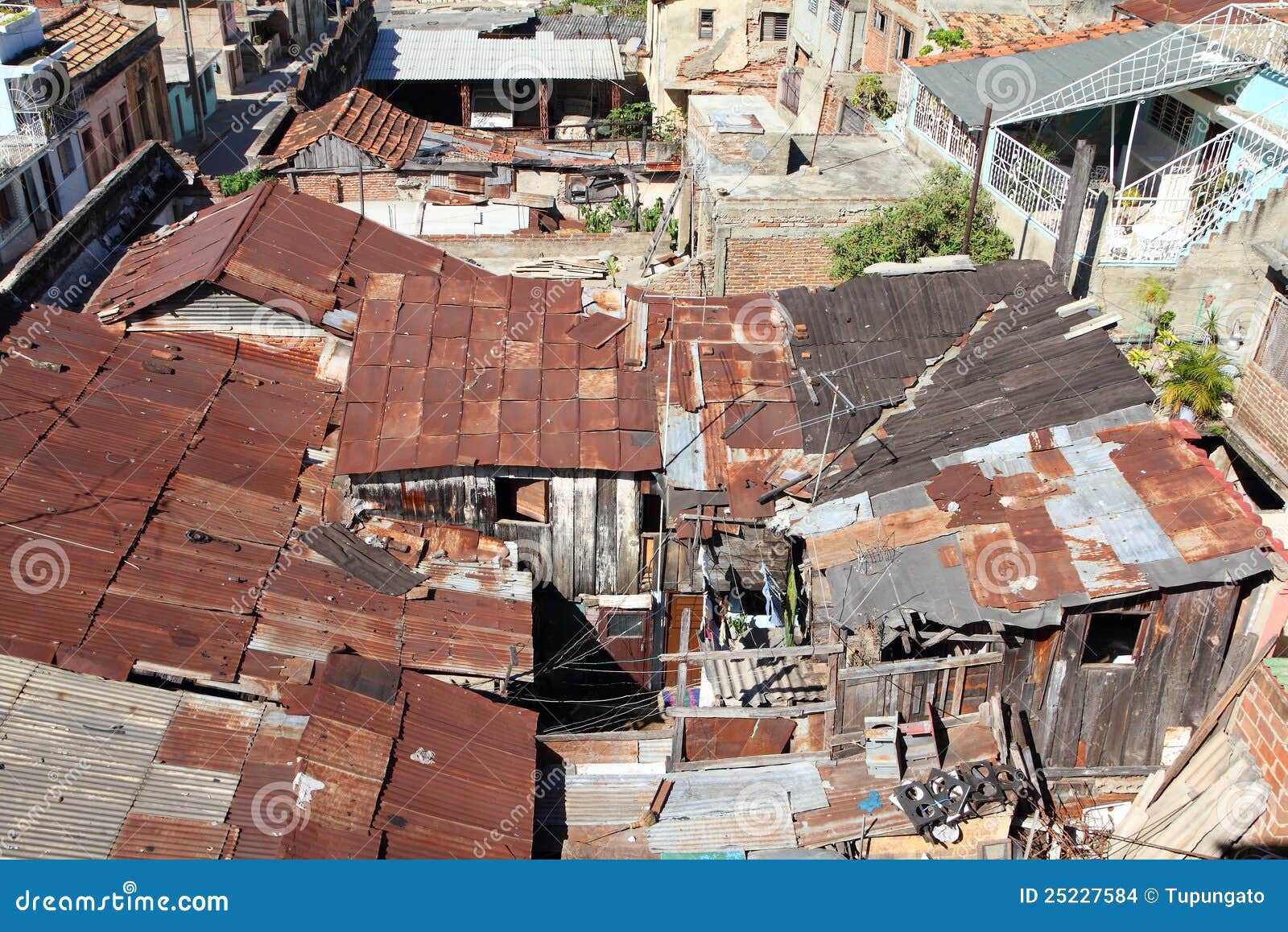 Cuba, Slums In The Coastal Part Of The Island Royalty-Free Stock ...