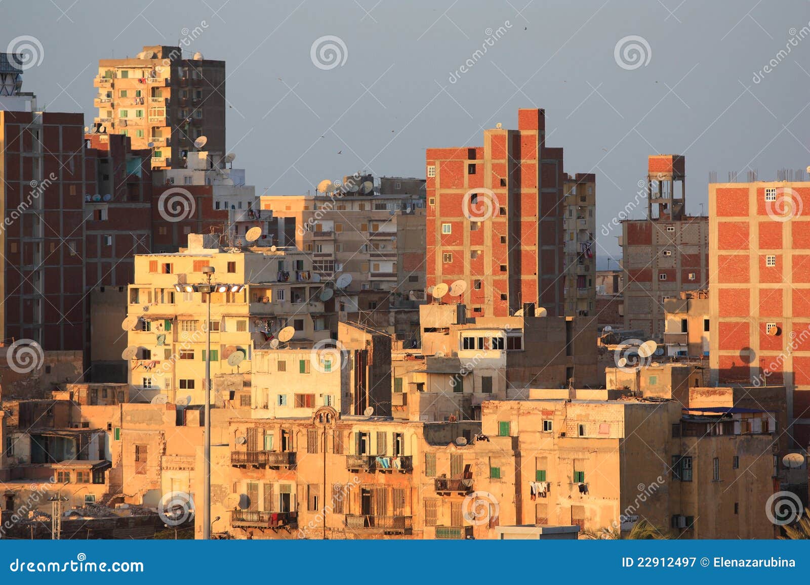 The slums of Alexandria stock image. Image of egyptian - 22912497