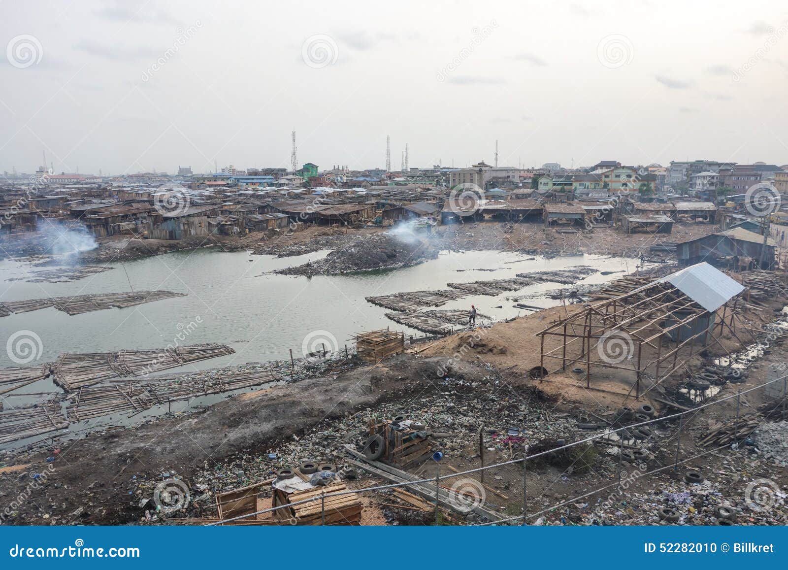 Slums in Lagos Nigeria editorial image. Image of poverty - 52282010