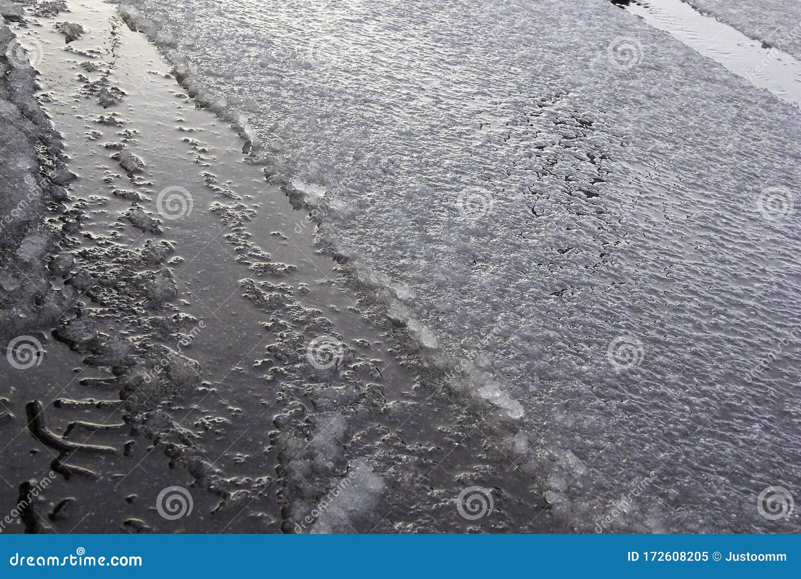 Slush On The Road Stock Photo | CartoonDealer.com #67390644