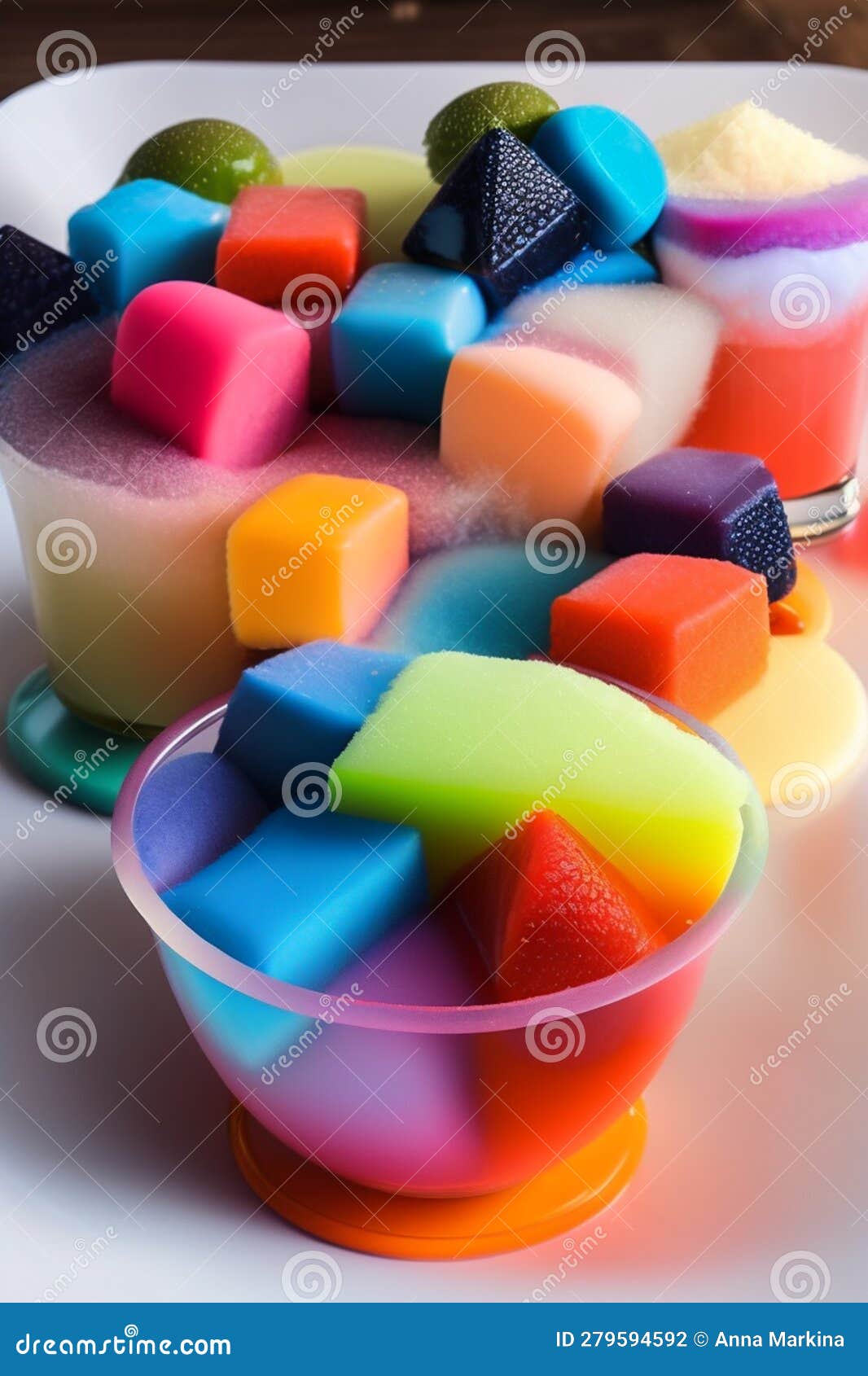 Slushie Cocktail on a Summer Light Table in a Restaurant. Generative AI ...