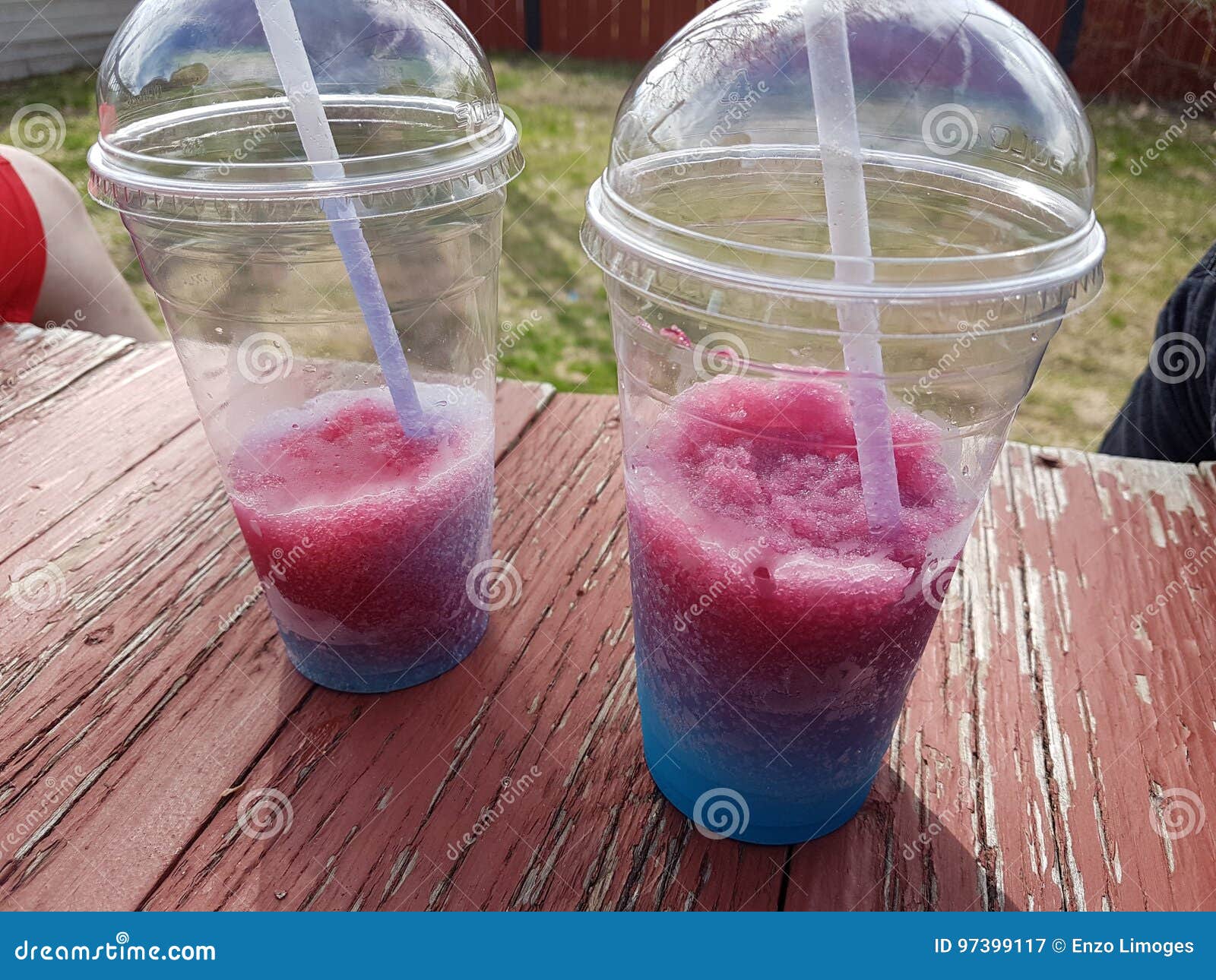 2 slushies stock image. Image of blue, slushies, full - 97399117