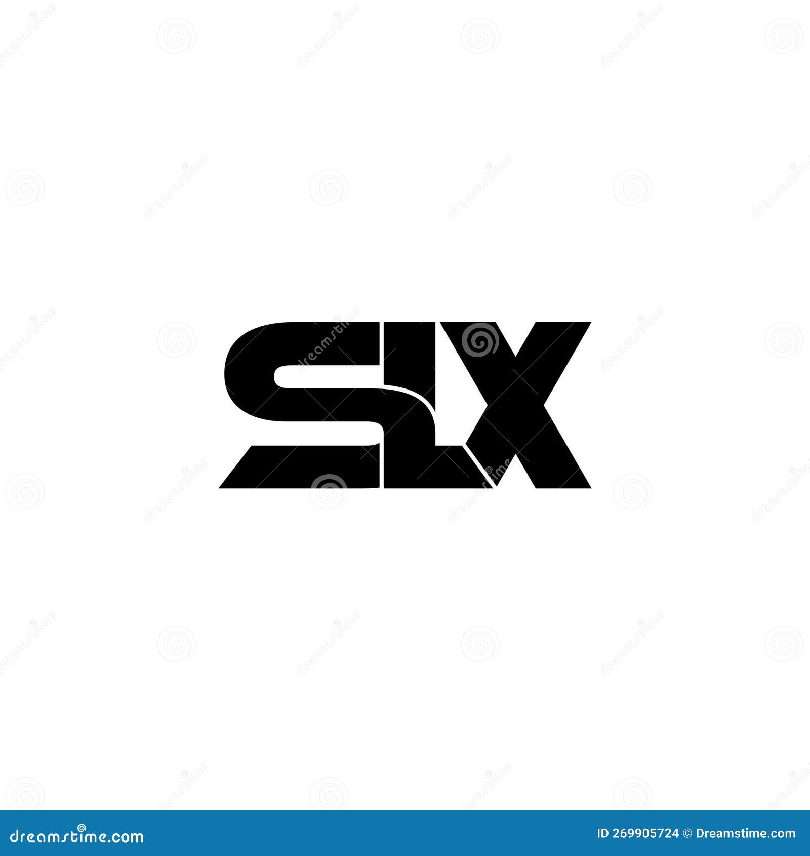 SLX Letter Monogram Logo Design Vector Stock Vector - Illustration of ...