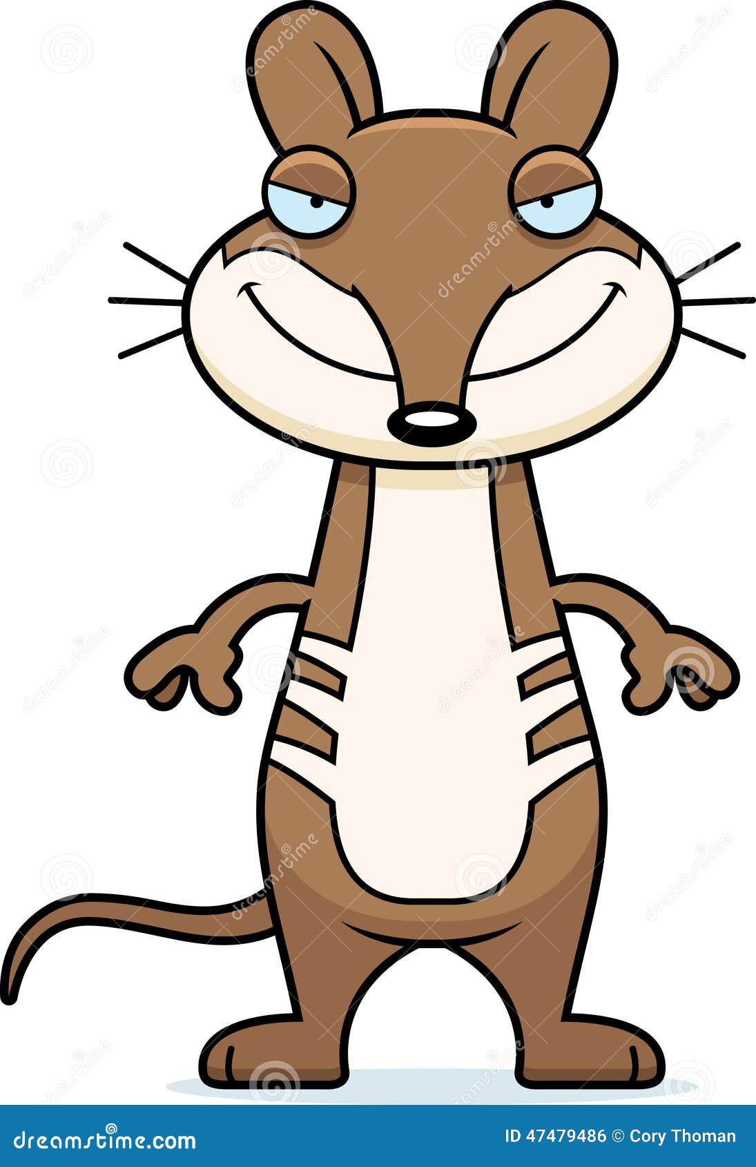 Sly Cartoon Bandicoot stock vector. Illustration of smiling - 47479486