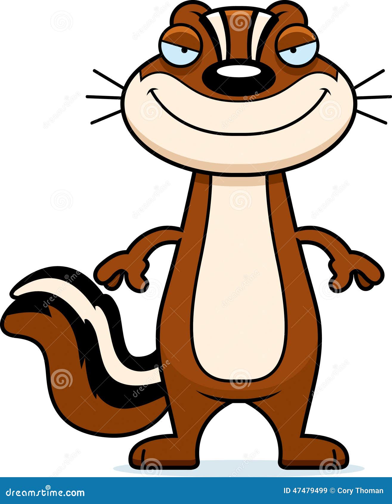 Sly Cartoon Chipmunk stock vector. Illustration of chipmunk - 47479499