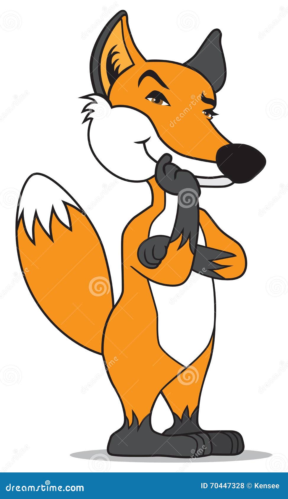 Sly Fox Vector Illustration | CartoonDealer.com #25546210
