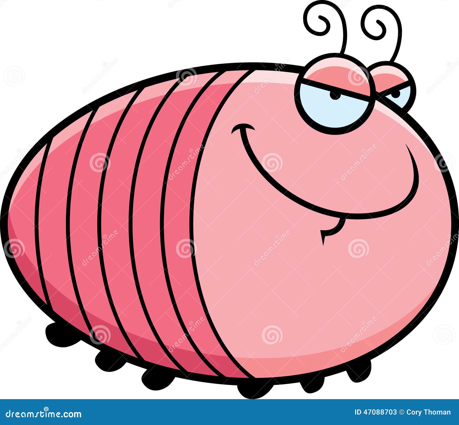 Sly Cartoon Grub stock vector. Illustration of clever - 47088703