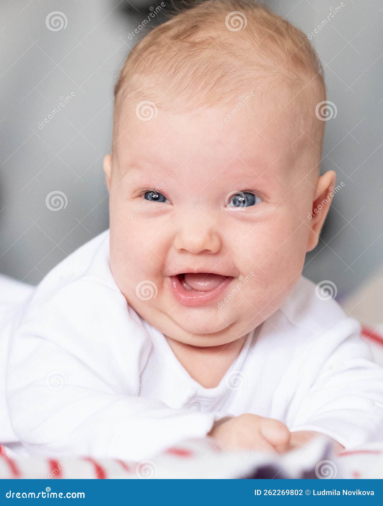 Funny Newborn Baby Portrait Stock Photo - Image of arrival, neonate ...