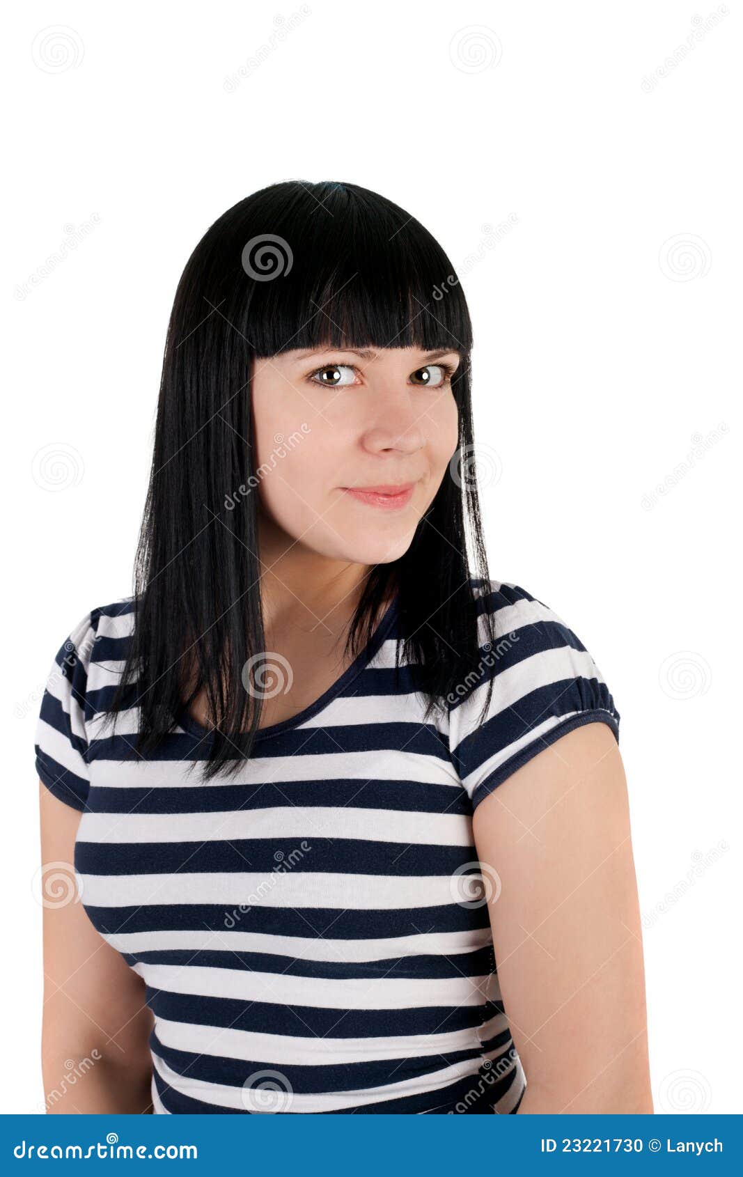 Sly smiling girl stock photo. Image of attractive, eyes - 23221730