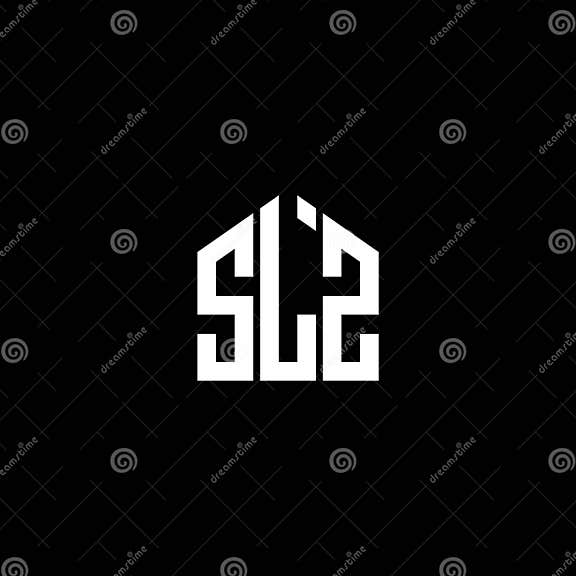 SLZ Letter Logo Design on BLACK Background. SLZ Creative Initials ...