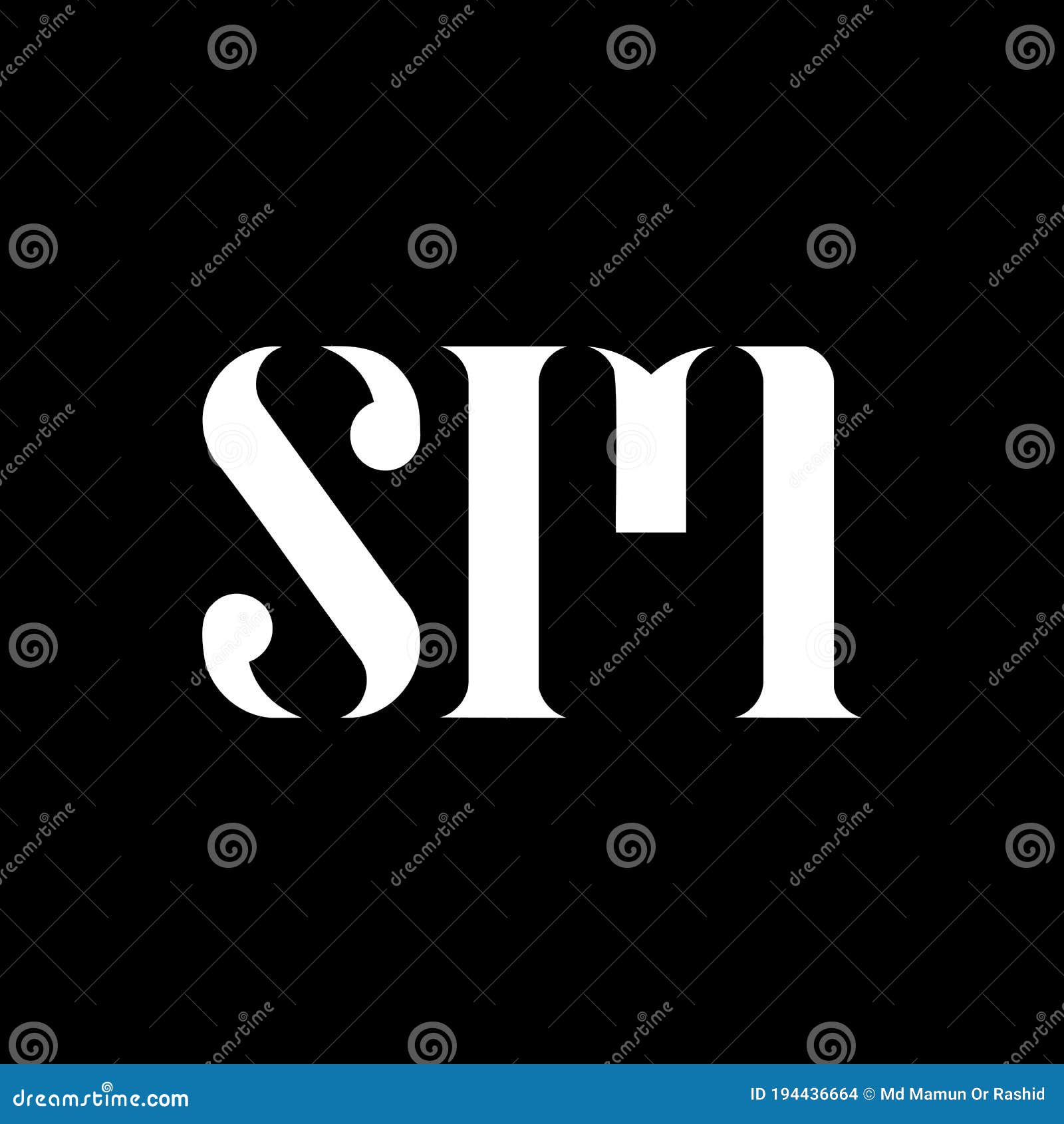 SM S M Letter Logo Design. Initial Letter SM Uppercase Monogram Logo ...
