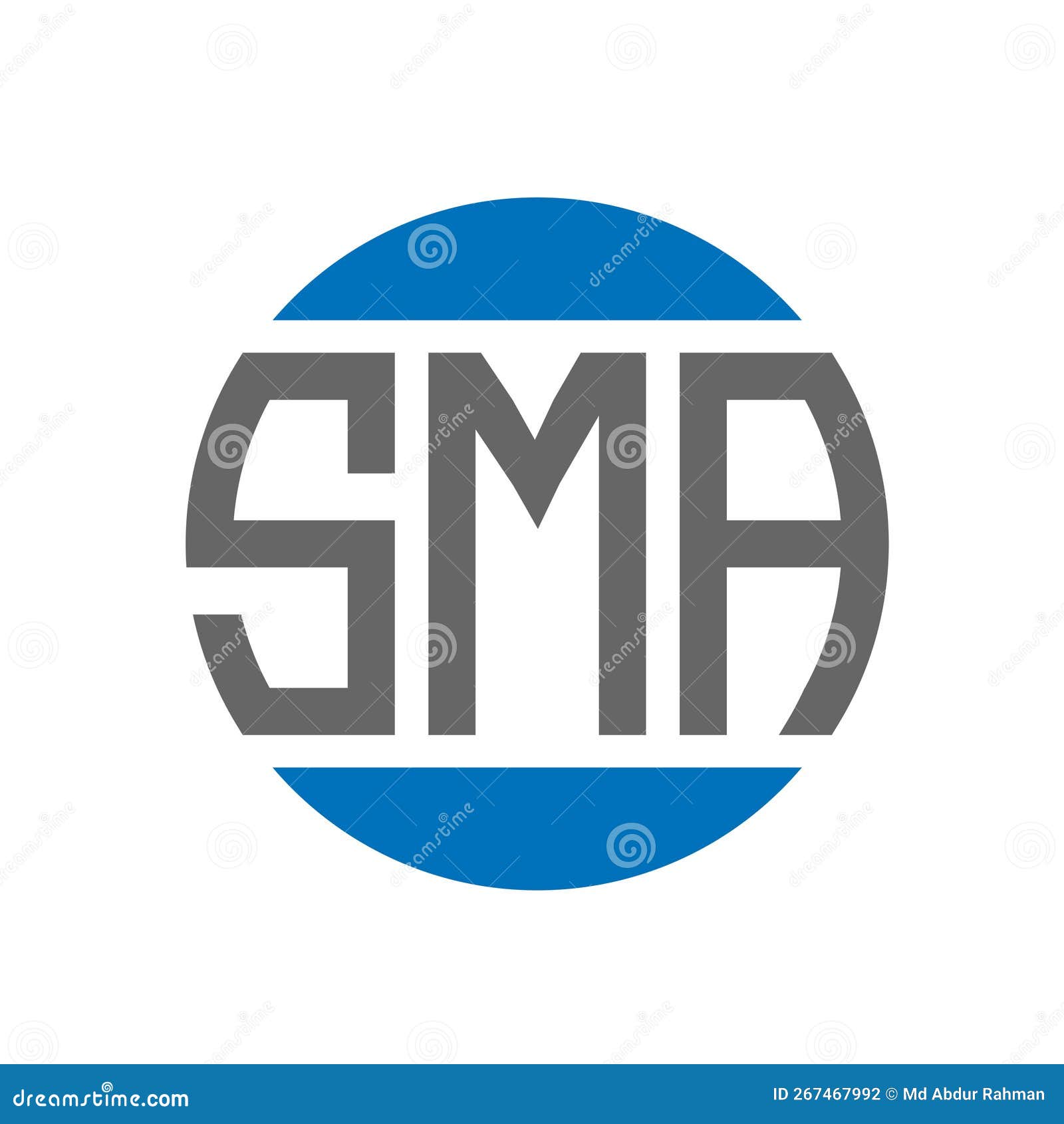 SMA Letter Logo Design On White Background. SMA Creative Initials ...