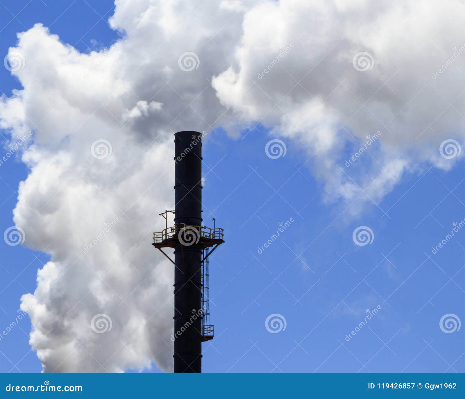 Smake stack at refinery stock image. Image of ecology - 119426857