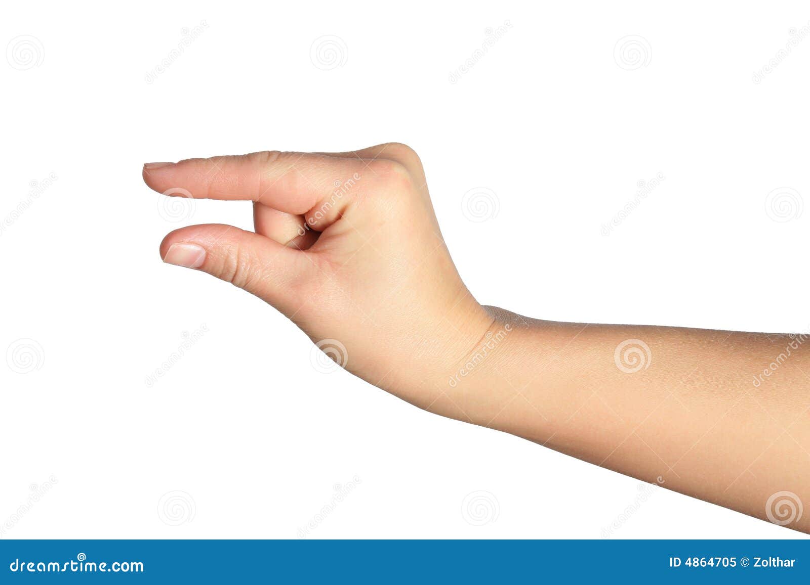 Small stock image. Image of woman, thumb, miniature, point - 4864705