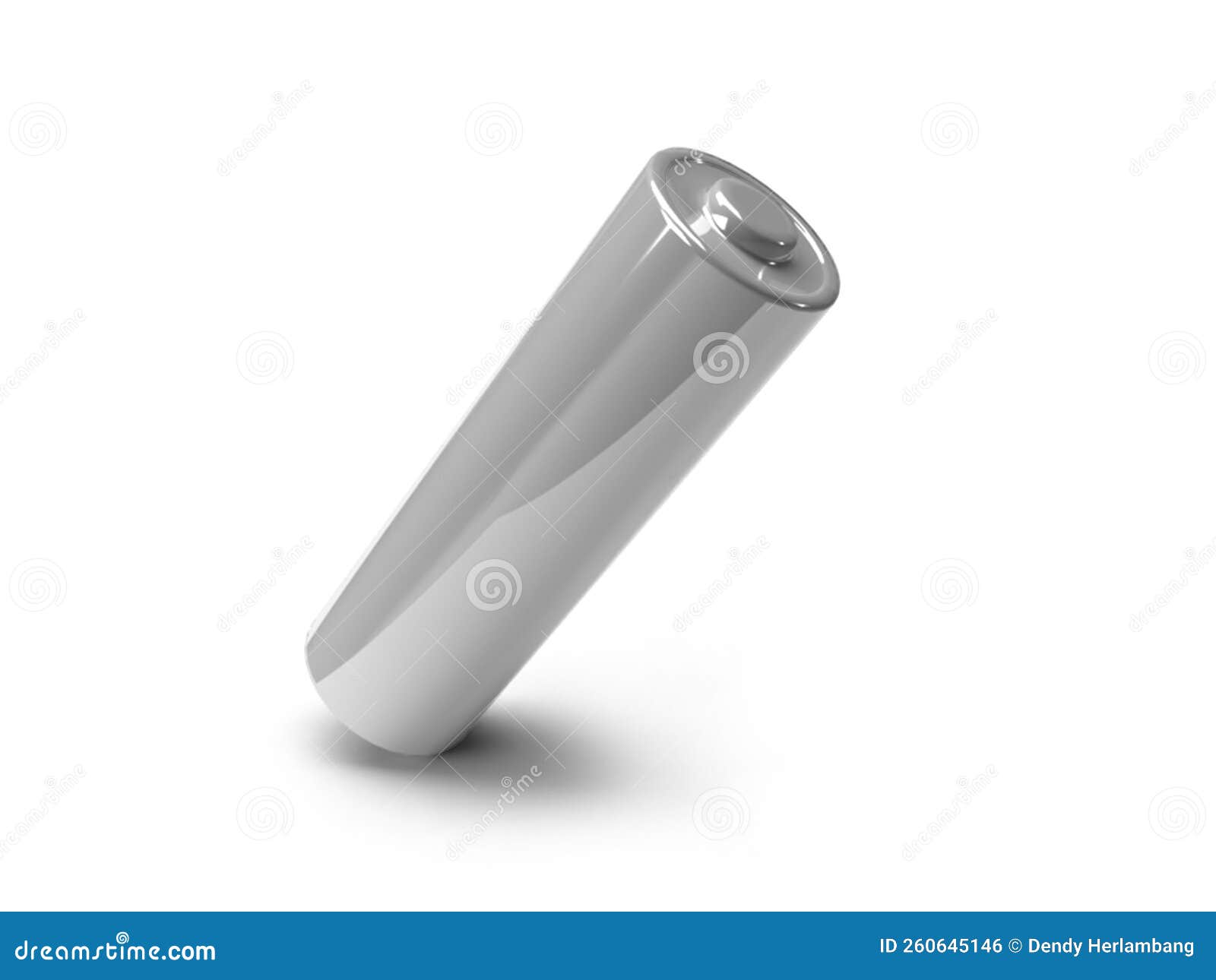 Small AA Battery 3D Illustration Mockup Scene Stock Illustration ...