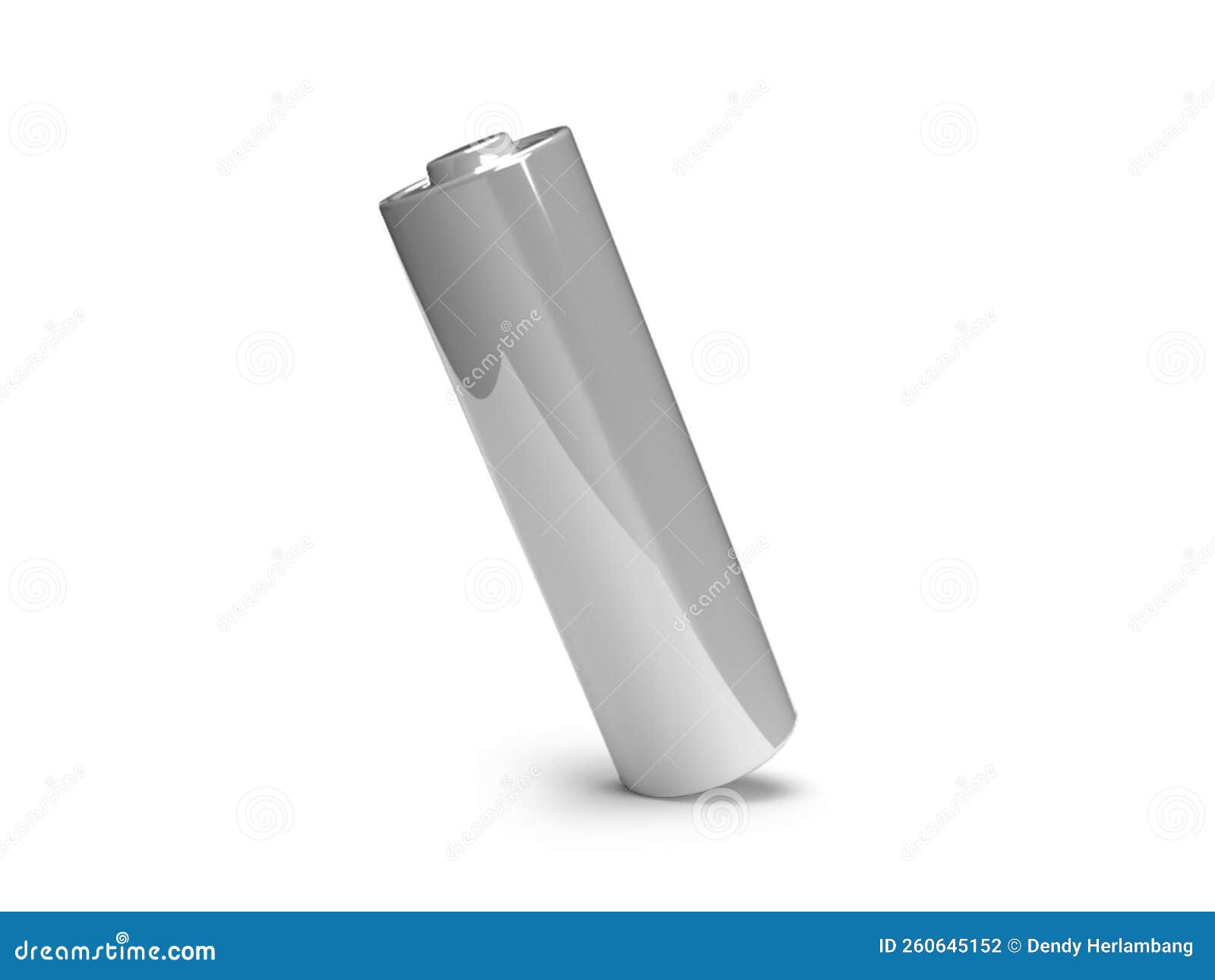 Small AA Battery 3D Illustration Mockup Scene Stock Illustration ...