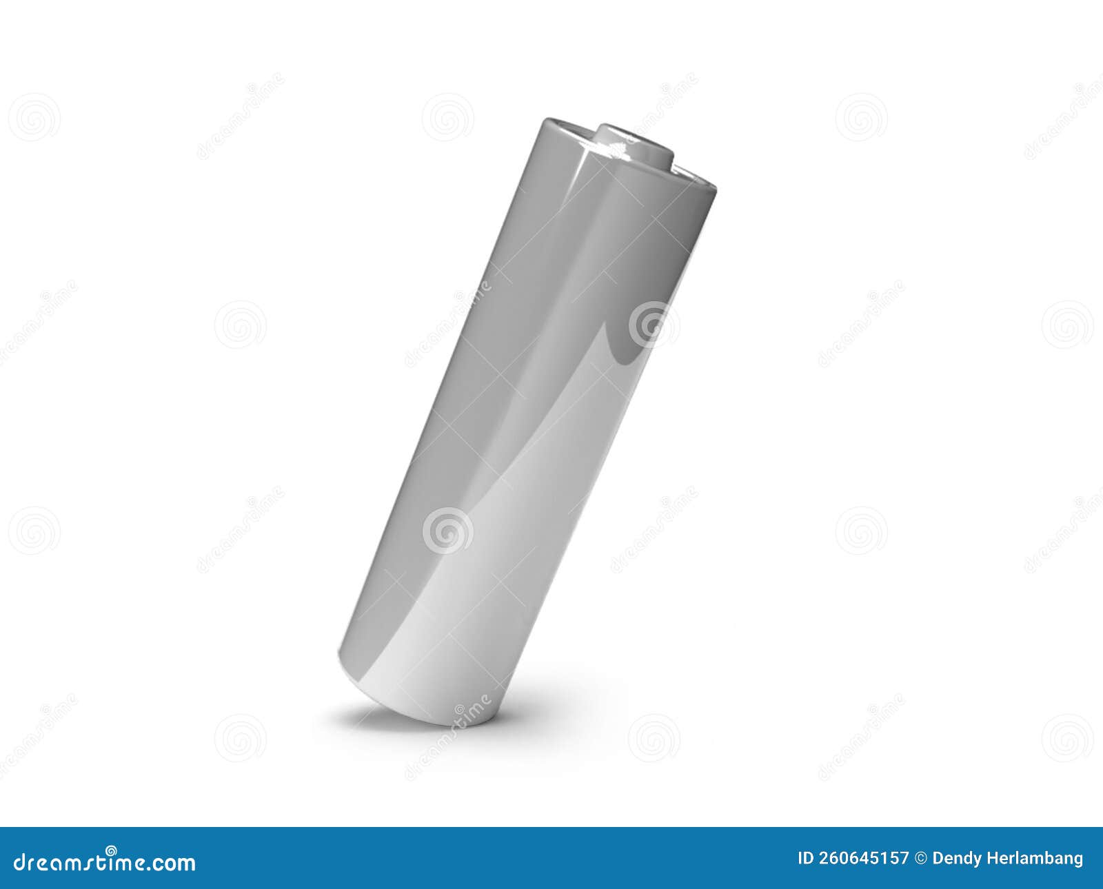 Small AA Battery 3D Illustration Mockup Scene Stock Illustration ...