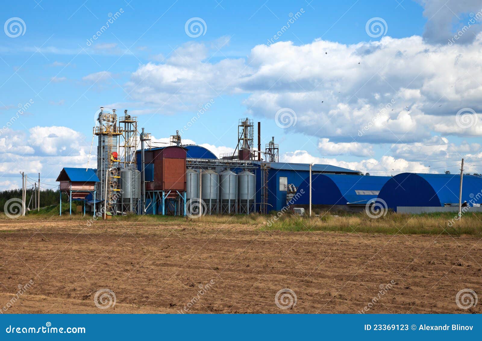 Small agricultural factory stock image. Image of container - 23369123