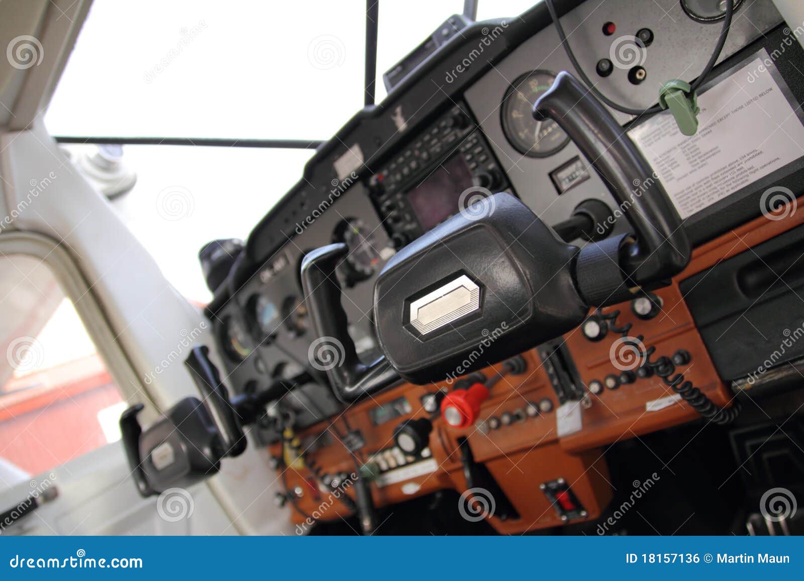 Small aircraft cockpit stock photo. Image of navigation - 18157136